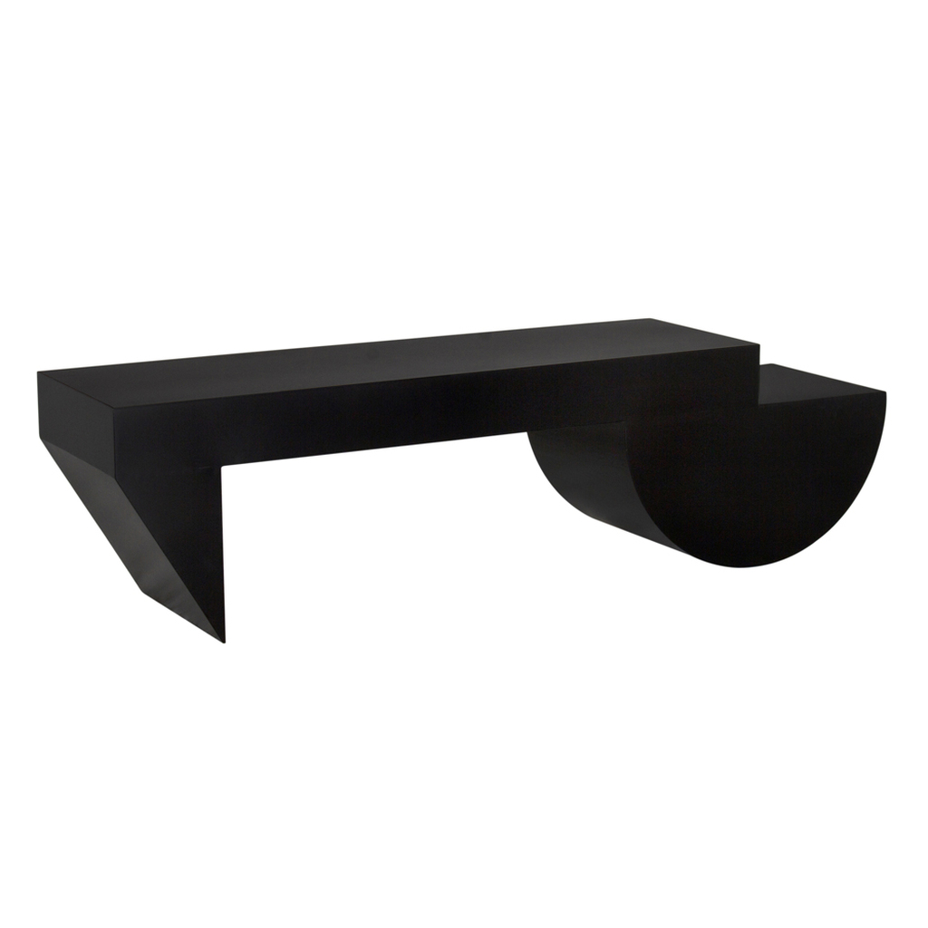 Leeroy Coffee Table/Bench In Matte Black by Noir | 1StopBedrooms