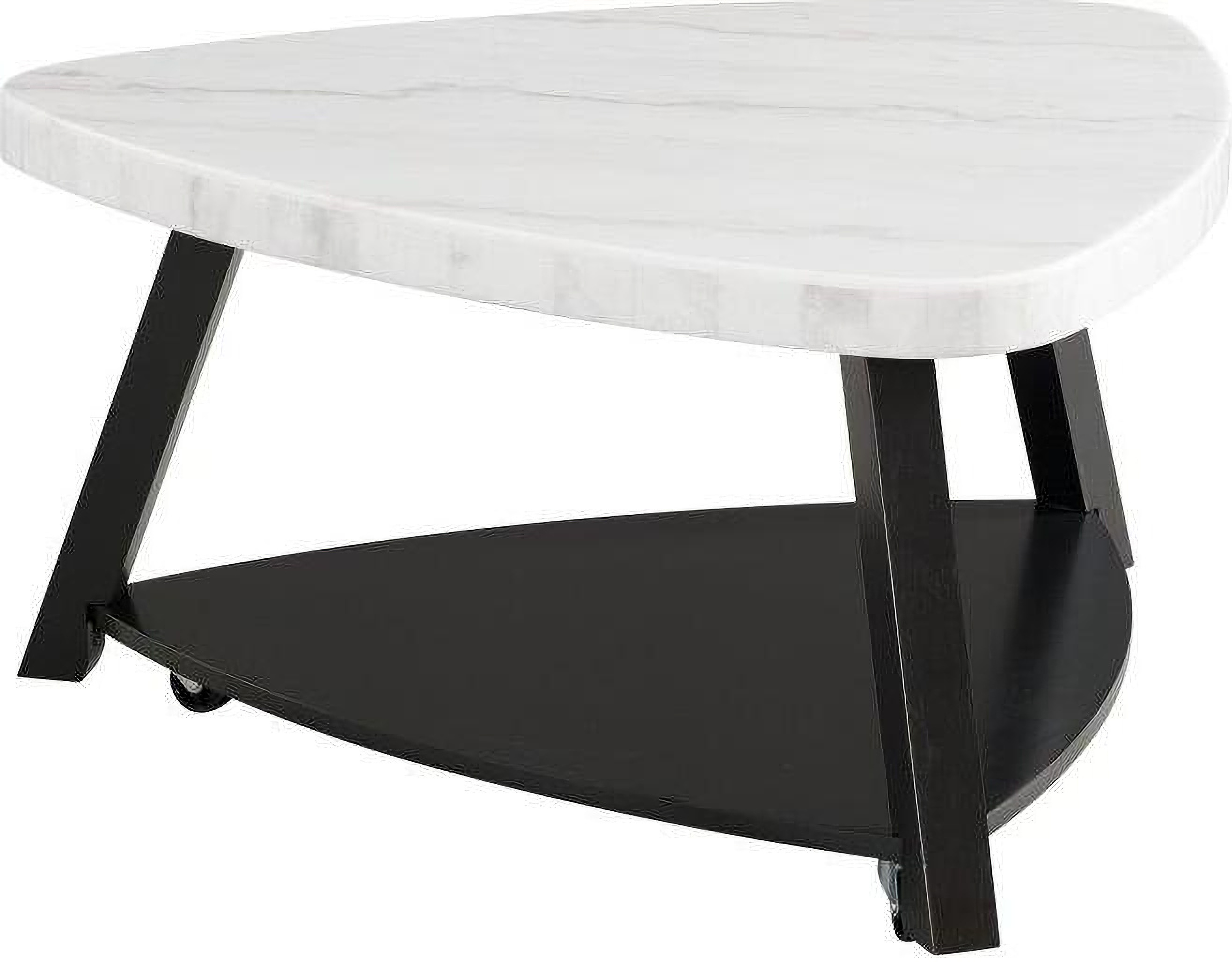 Lena White Marble Coffee Table by Picket House | 1StopBedrooms