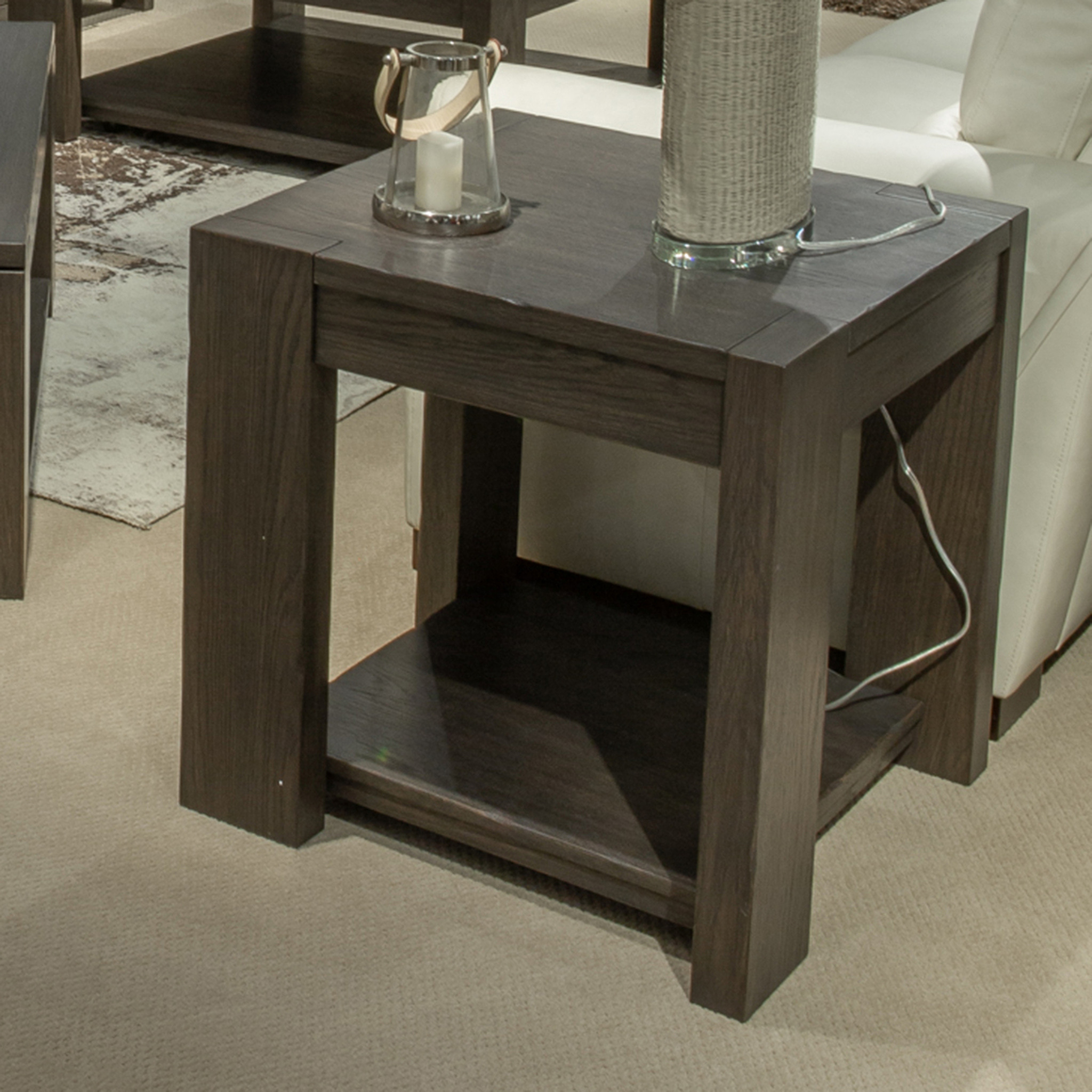 Lennox Hill End Table In Bark by Liberty | 1StopBedrooms
