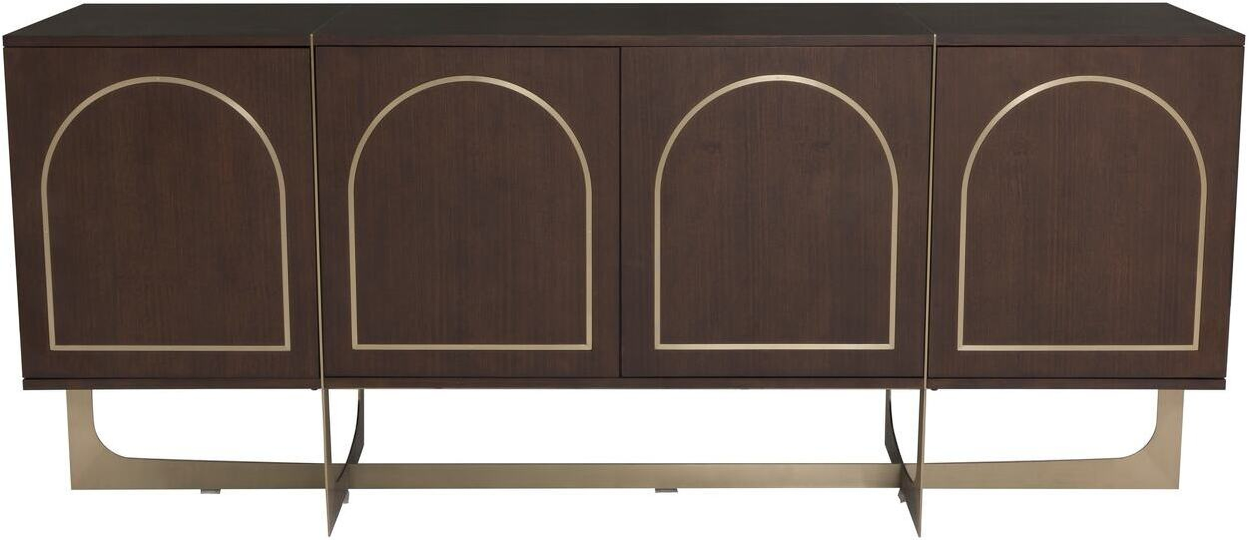 Libby Langdon Goddard Four Door Credenza In Smoked Stone by Fairfield ...