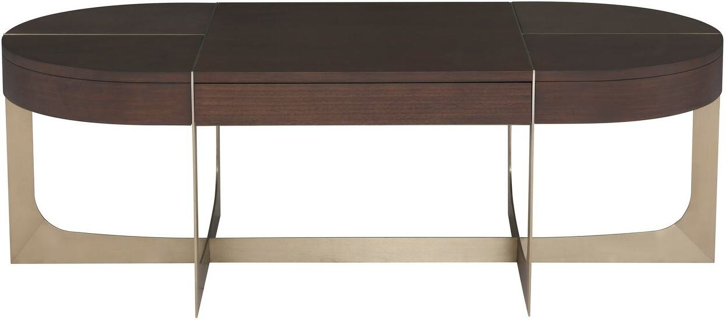 Libby Langdon Goddard Oval Cocktail Table In Smoked Stone by Fairfield ...
