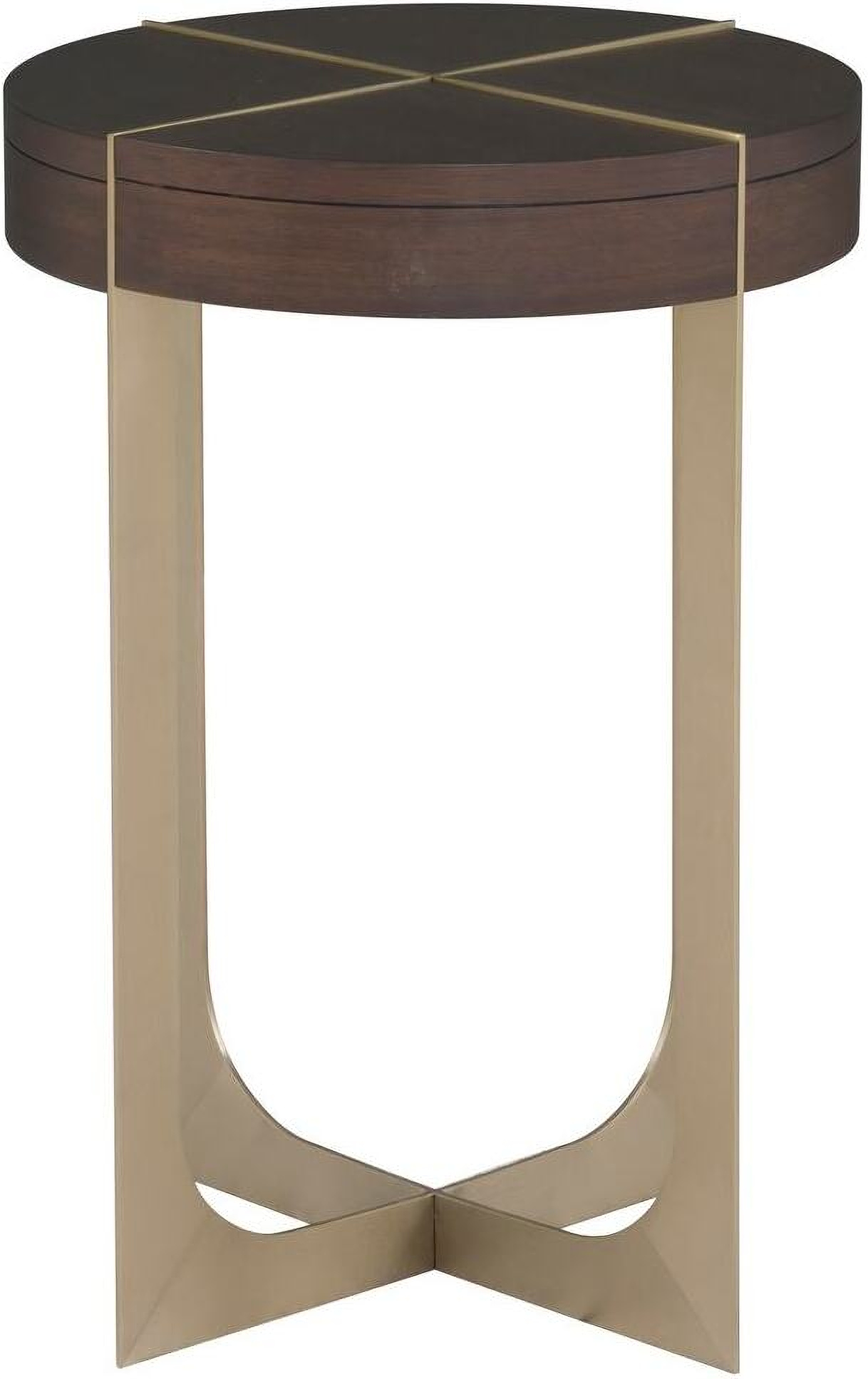 Libby Langdon Goddard Round Drink Table In Smoked Stone by Fairfield ...
