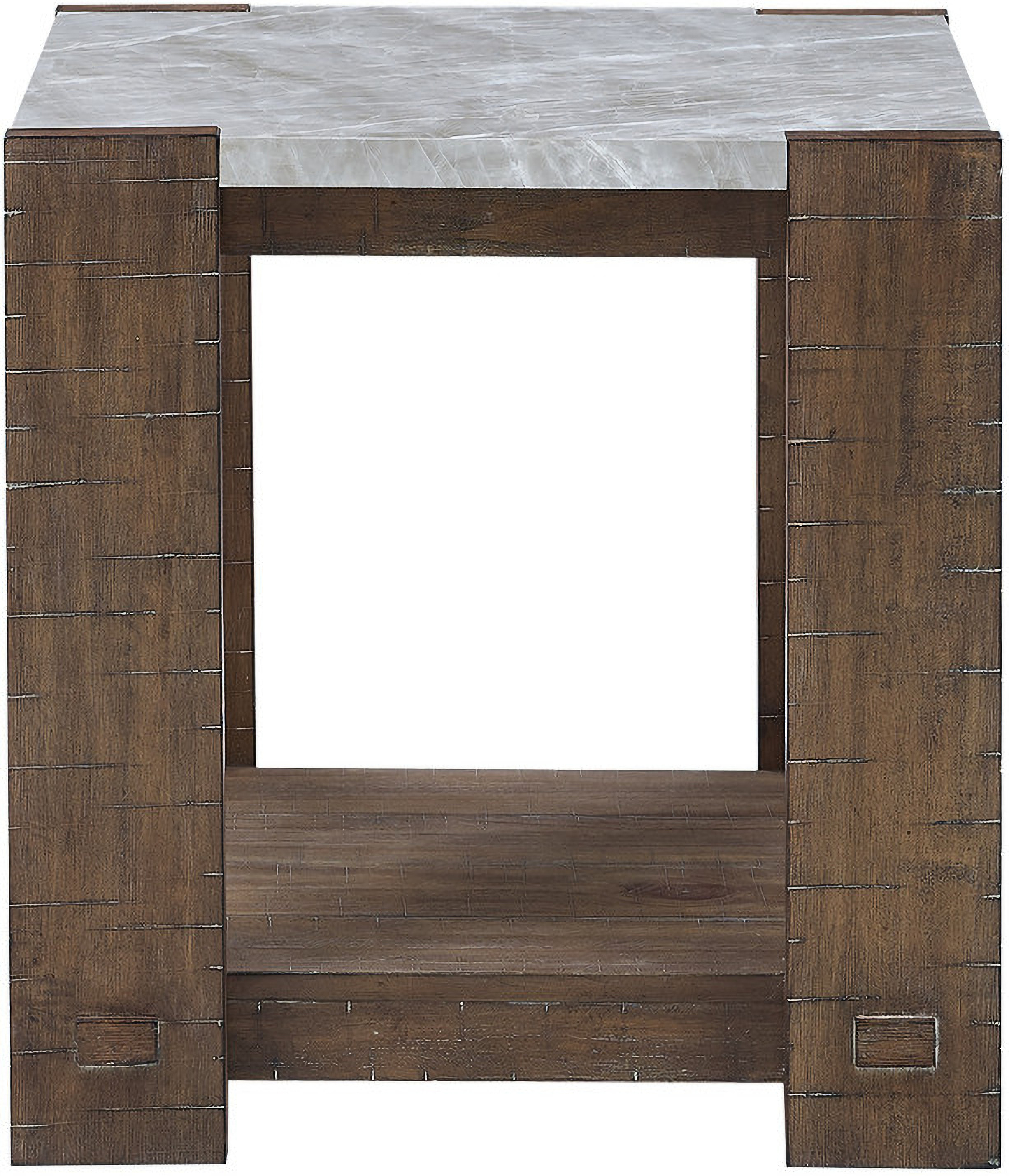 Libby Sintered Stone End Table In Brown by Steve Silver | 1StopBedrooms