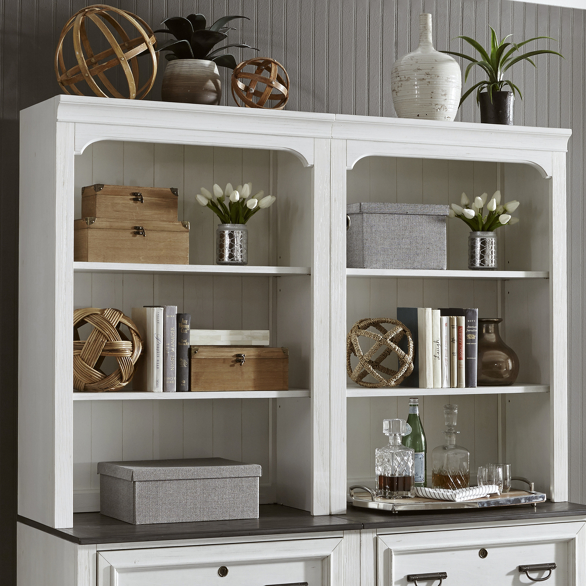 Liberty Furniture Allyson Park Bunching Lateral File Hutch In ...