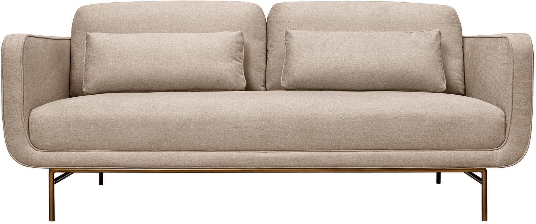 Lilou 77 Inch Fabric Sofa In Beige by Armen Living | 1StopBedrooms