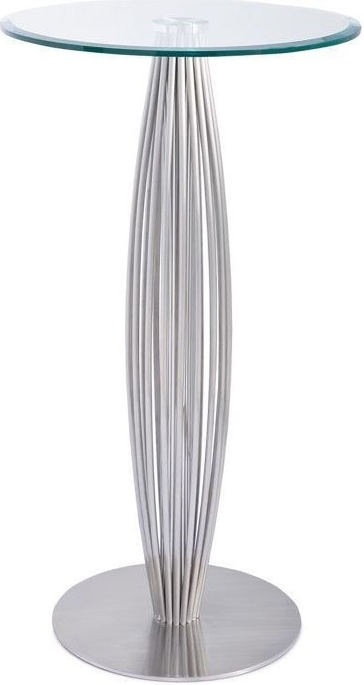 27 Inch Bar Table In Silver by Bellini Modern Living | 1StopBedrooms