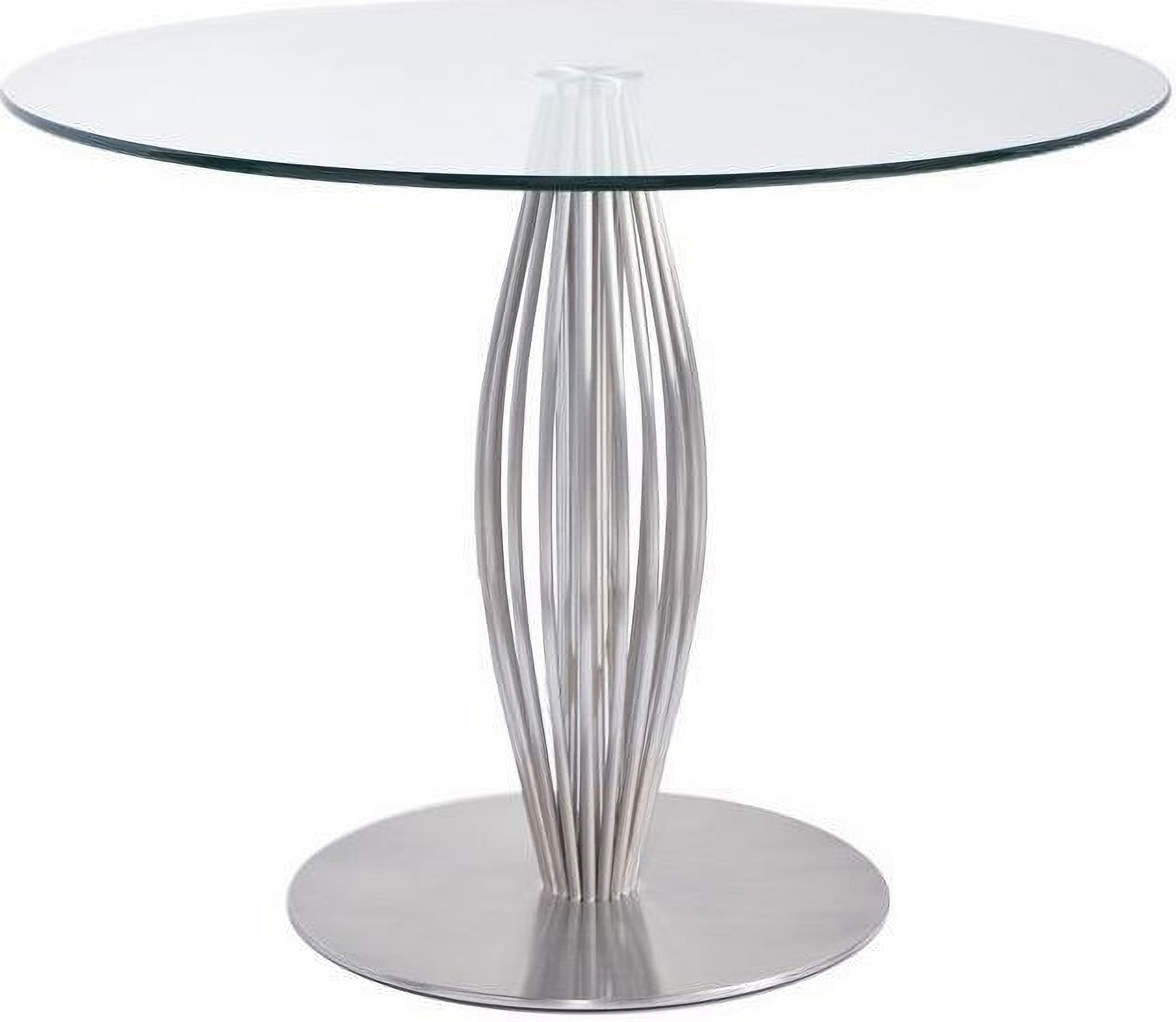 42 Inch Dining Table In Silver by Bellini Modern Living | 1StopBedrooms