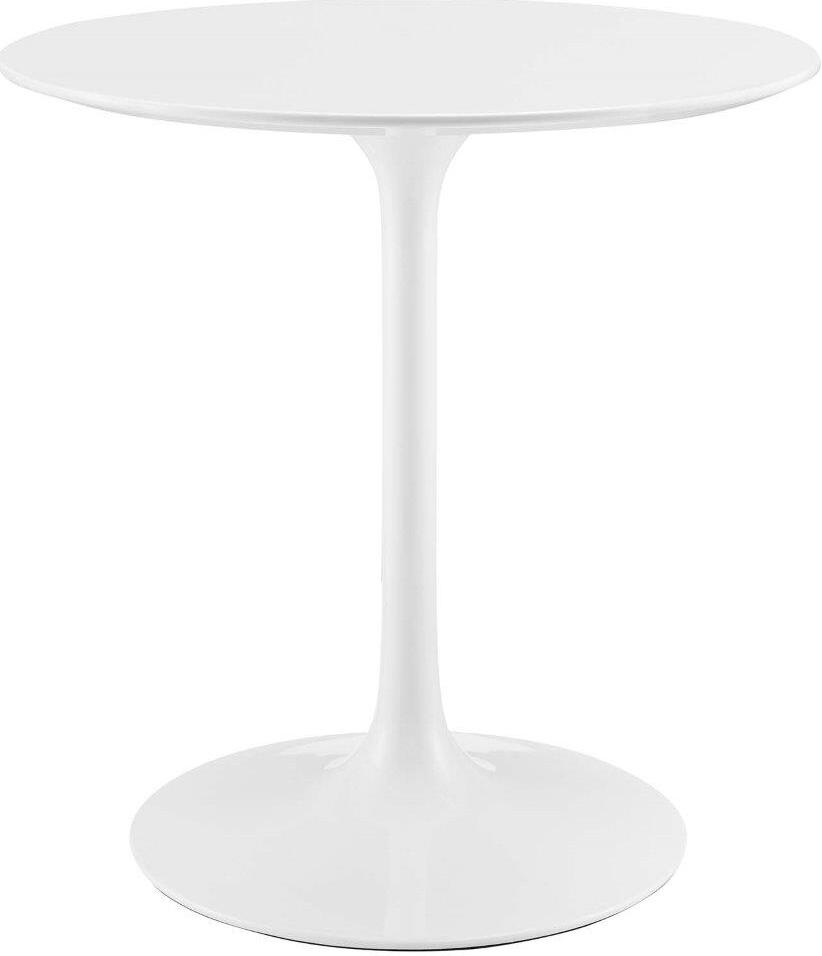 Lippa White 28 Inch Round Wood Top Dining Table by Modway | 1StopBedrooms