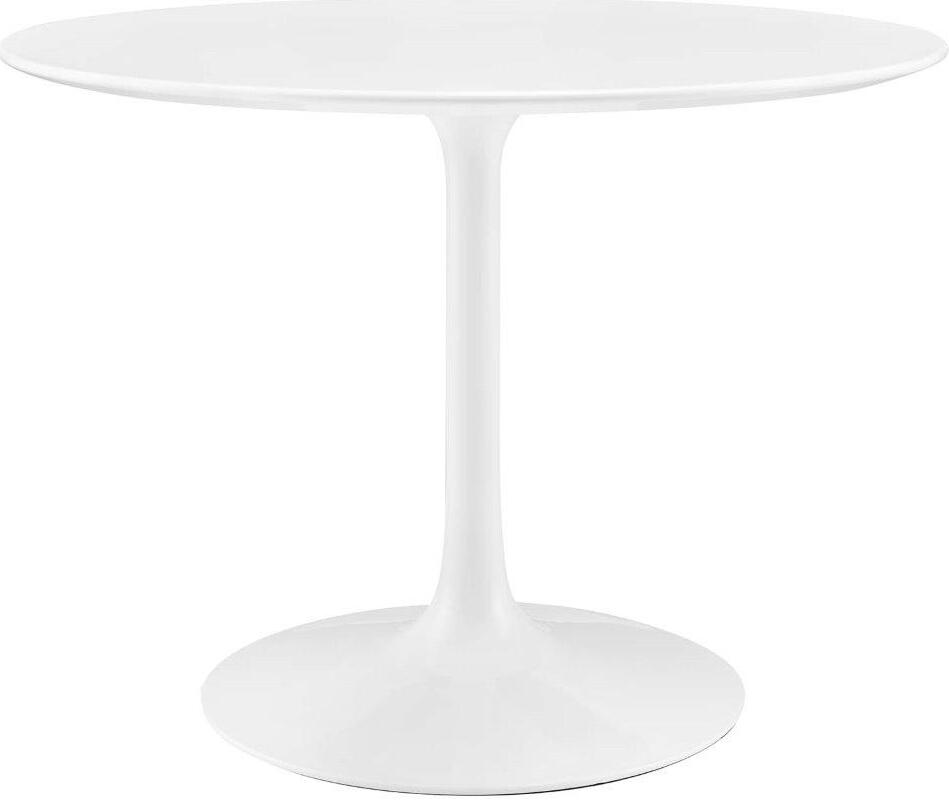 Lippa White 40 Inch Round Wood Top Dining Table by Modway | 1StopBedrooms