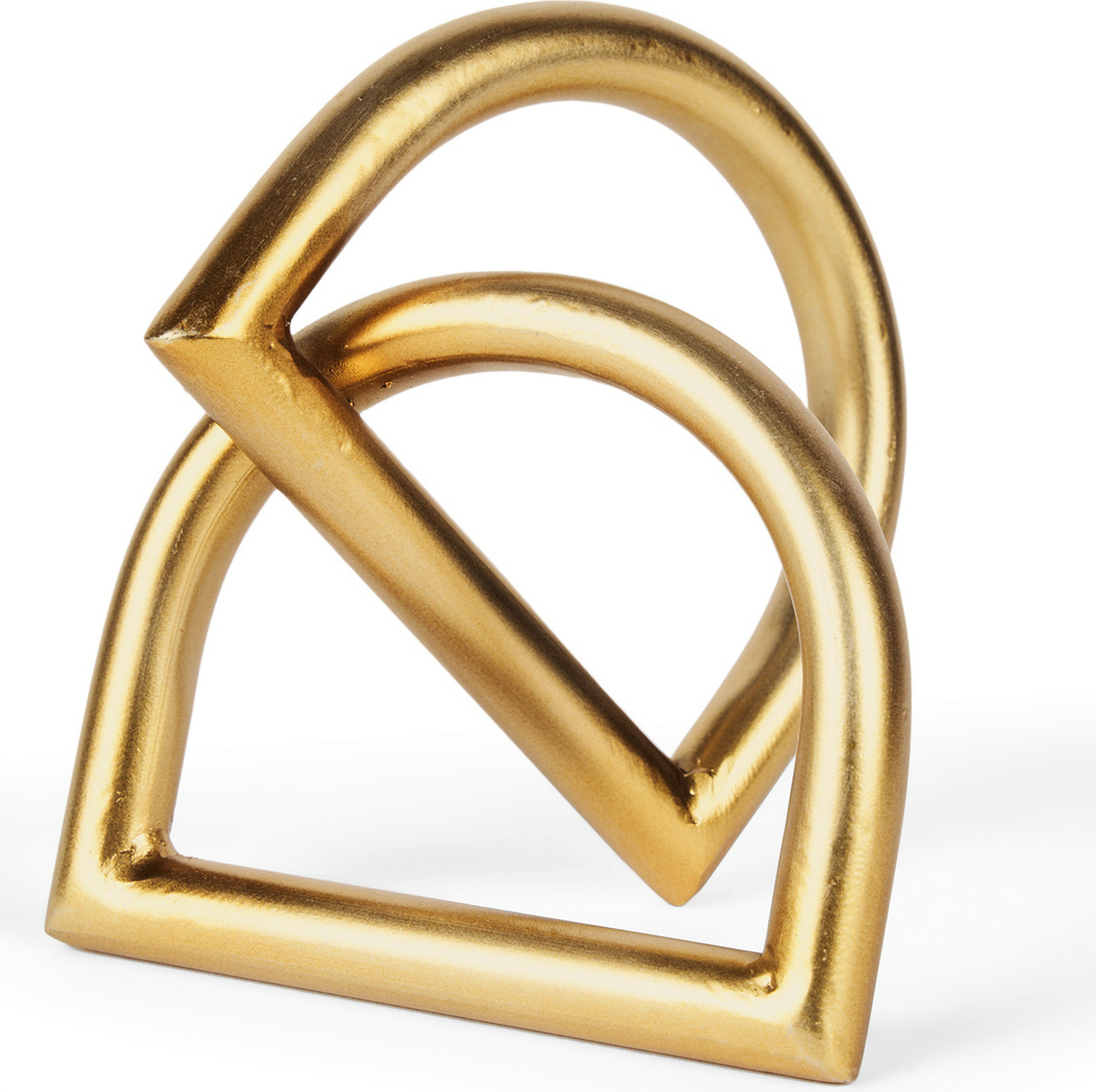 Locke Metal Small Decorative Object In Matte Gold by Mercana ...