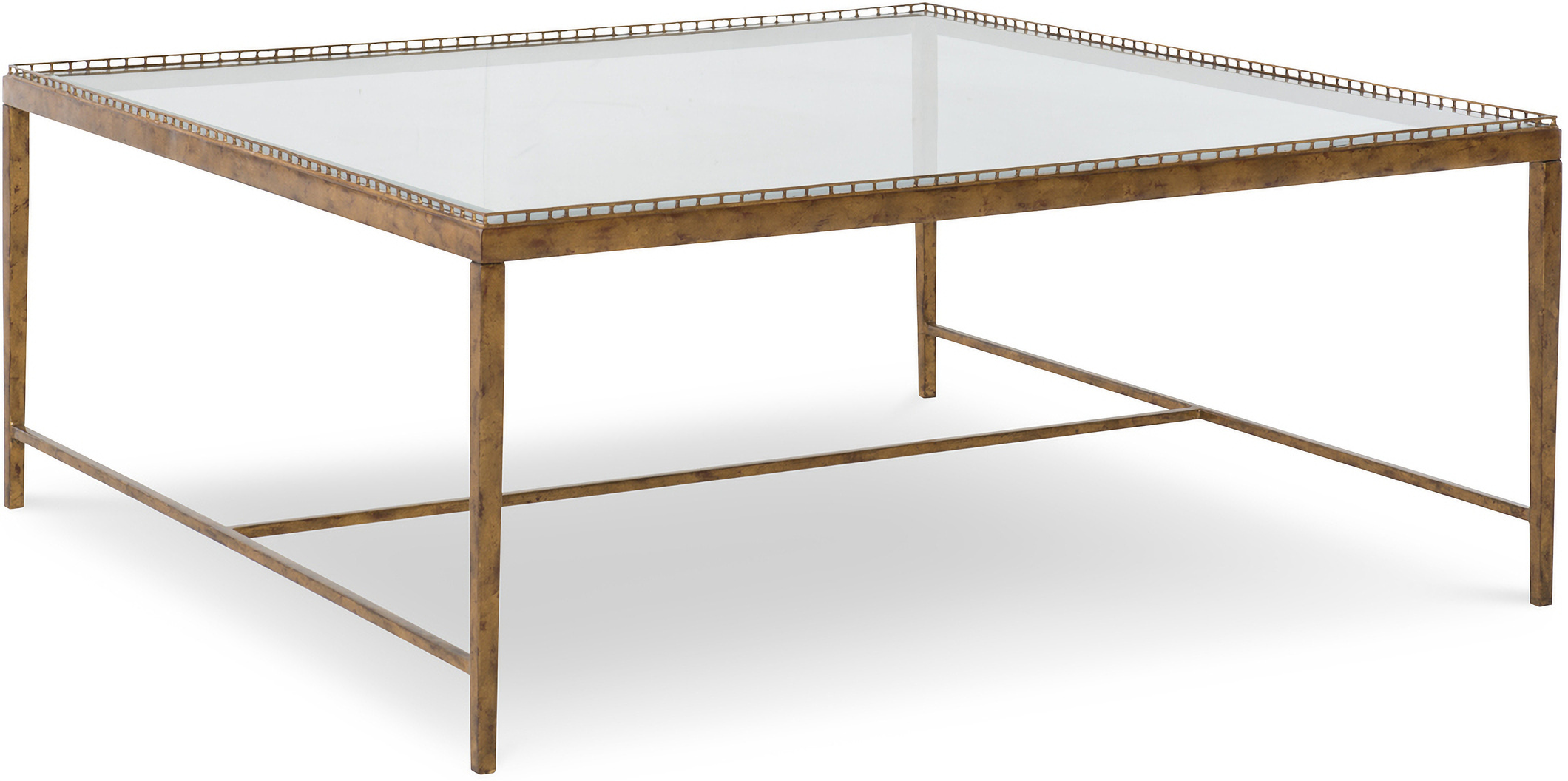 Logan Square Cocktail Table In Gold by Century Furniture | 1StopBedrooms