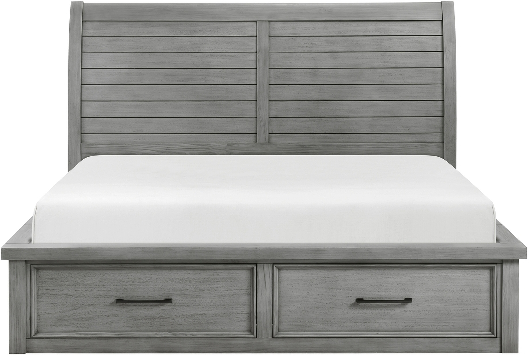 Logandale California King Platform Bed with Storage Footboard and Side ...