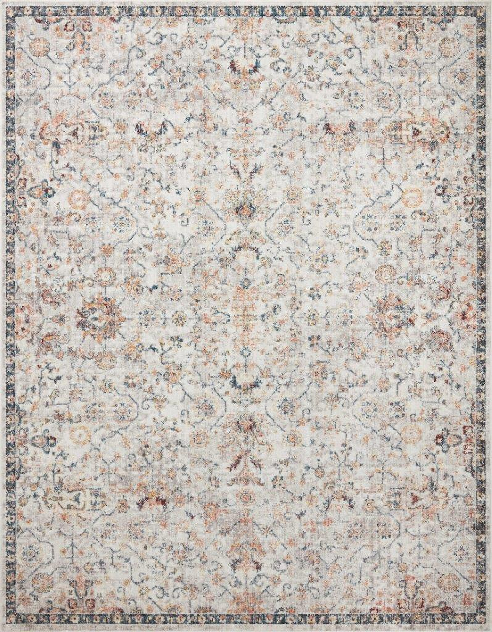 Loloi II Cassandra Dove and Navy 2'-6" x 4'-0" Accent Rug by Loloi Rugs ...