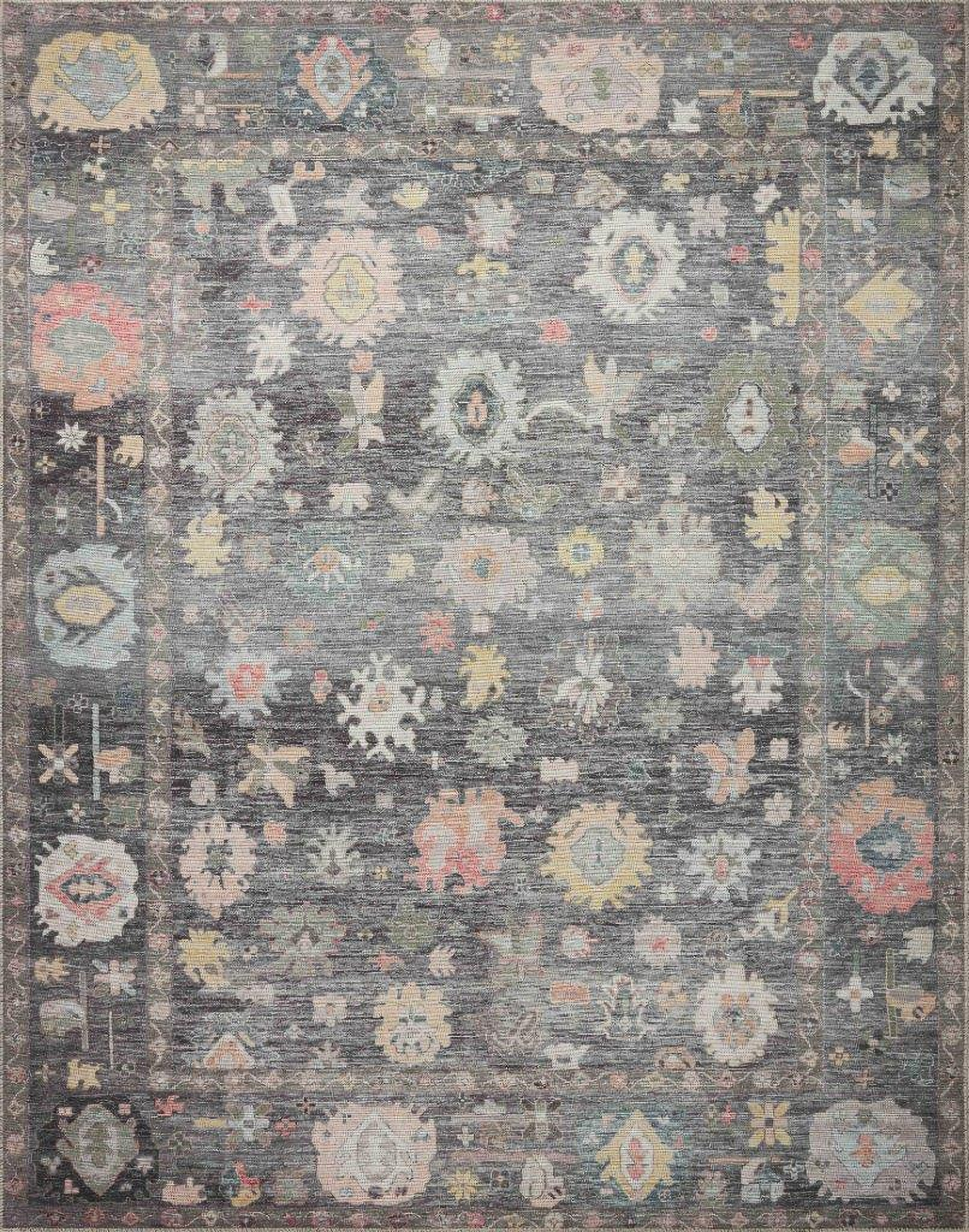 Loloi II Elysium Charcoal and Multi 8'-6" x 11'-6" Area Rug by Loloi ...
