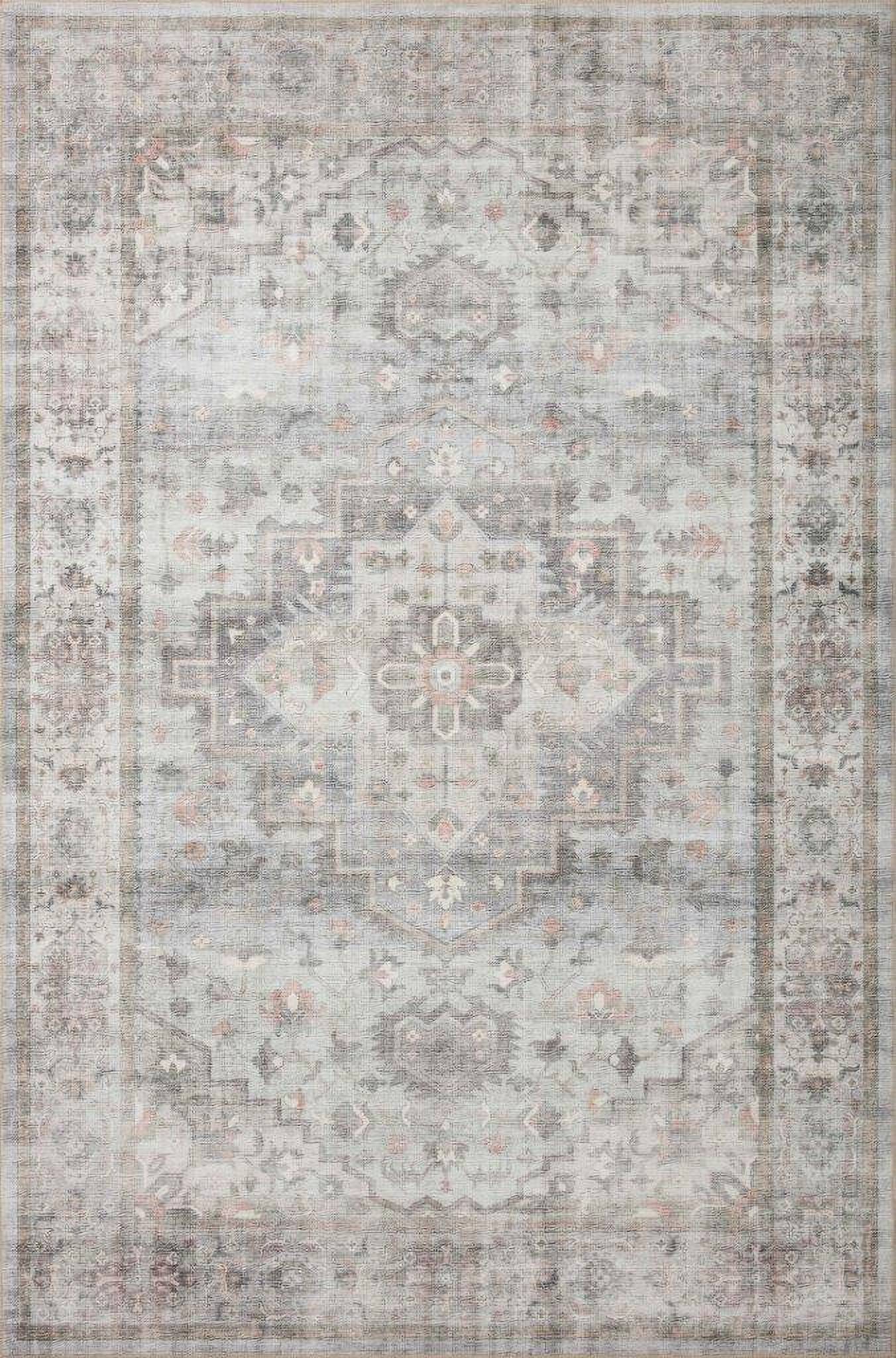 Loloi II Heidi Dove and Blush 2'-3" x 3'-9" Accent Rug by Loloi Rugs ...
