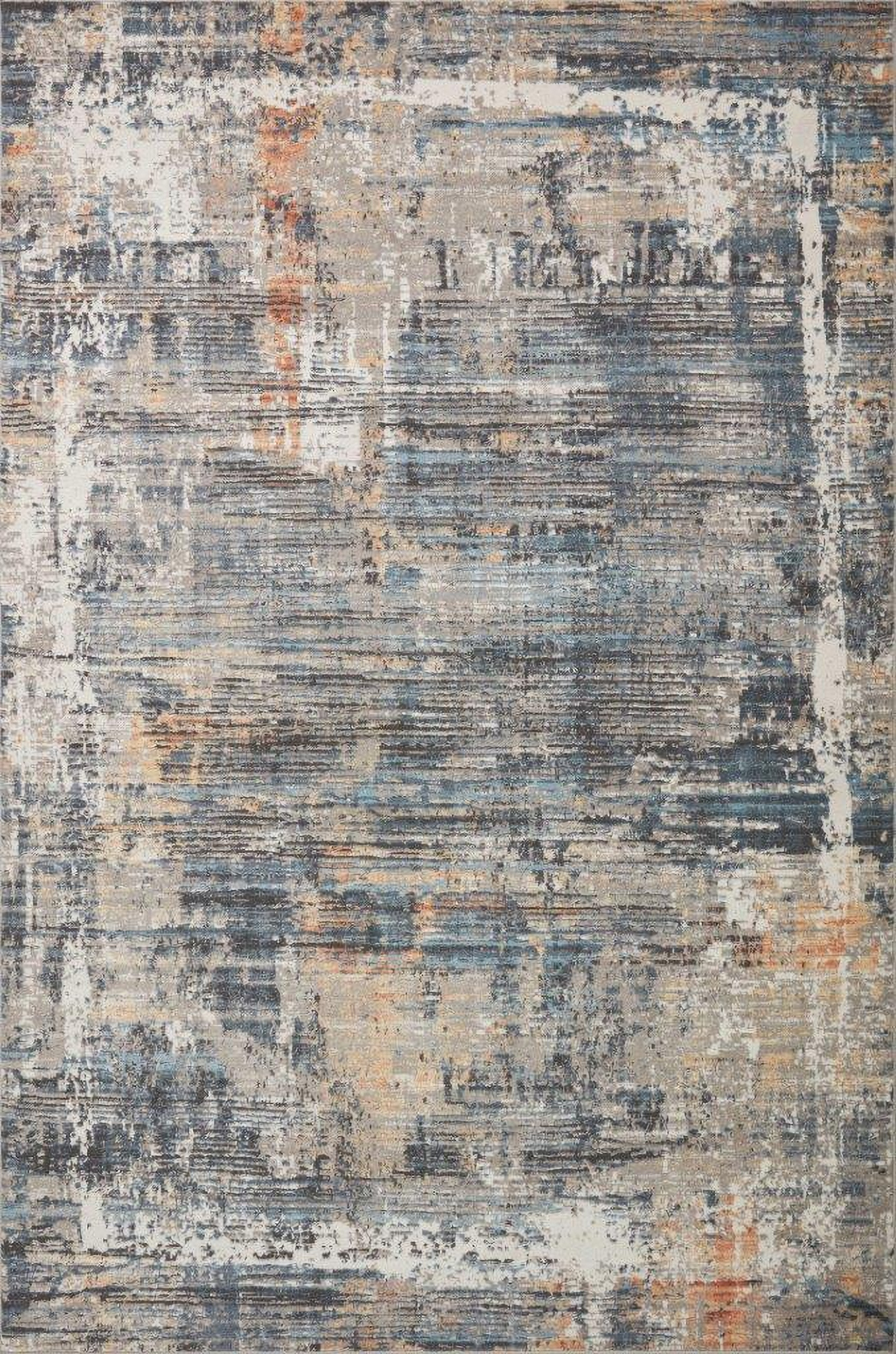 Loloi II Maeve Slate and Apricot 18" x 18" Sample Rug by Loloi Rugs ...
