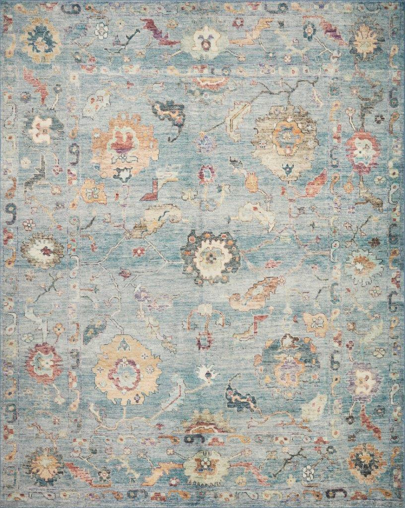 Loloi II Margot Denim and Multi 8'-6" x 11'-6" Area Rug by Loloi Rugs ...