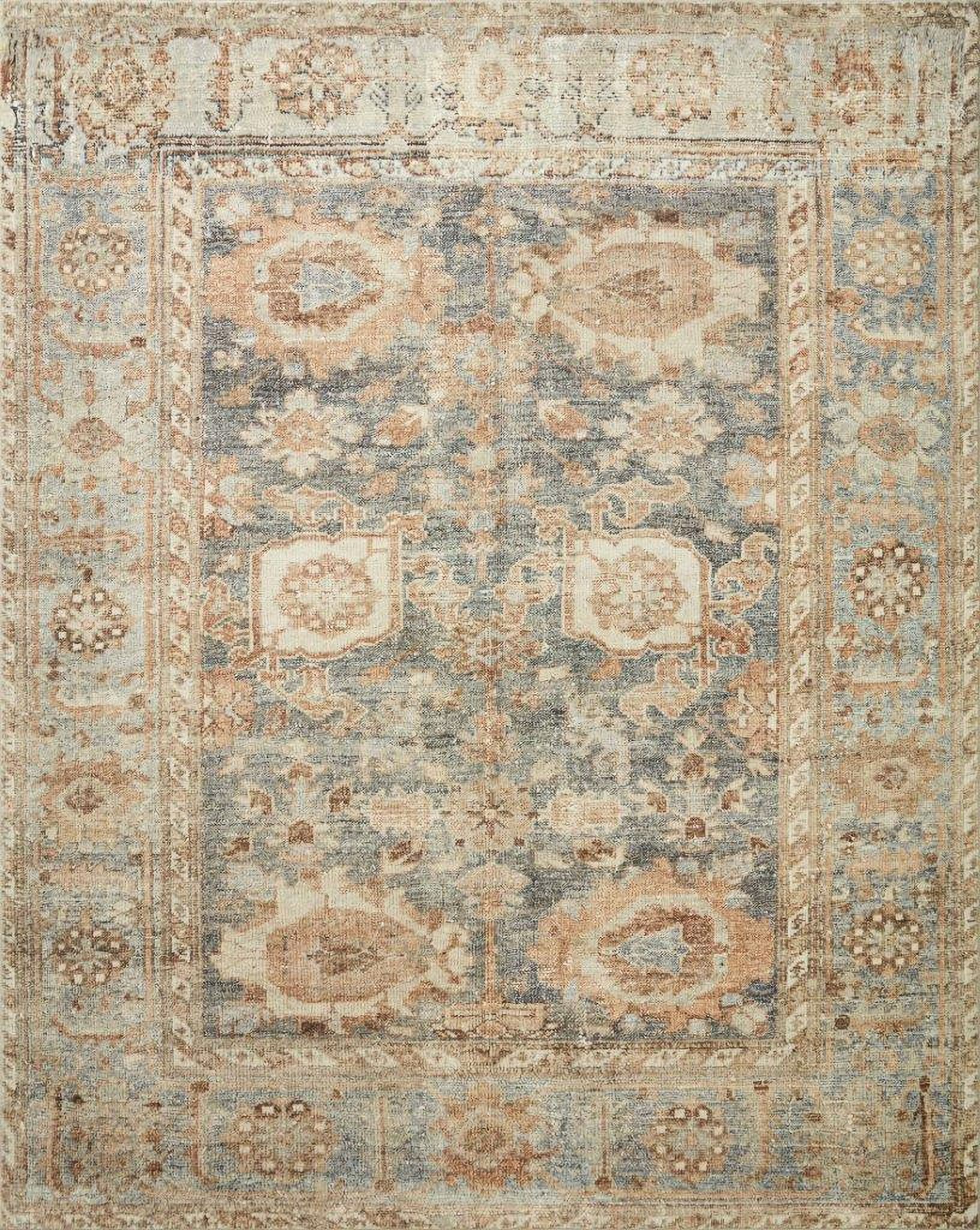 Loloi II Margot Ocean and Spice 8'-6" x 11'-6" Area Rug by Loloi Rugs ...