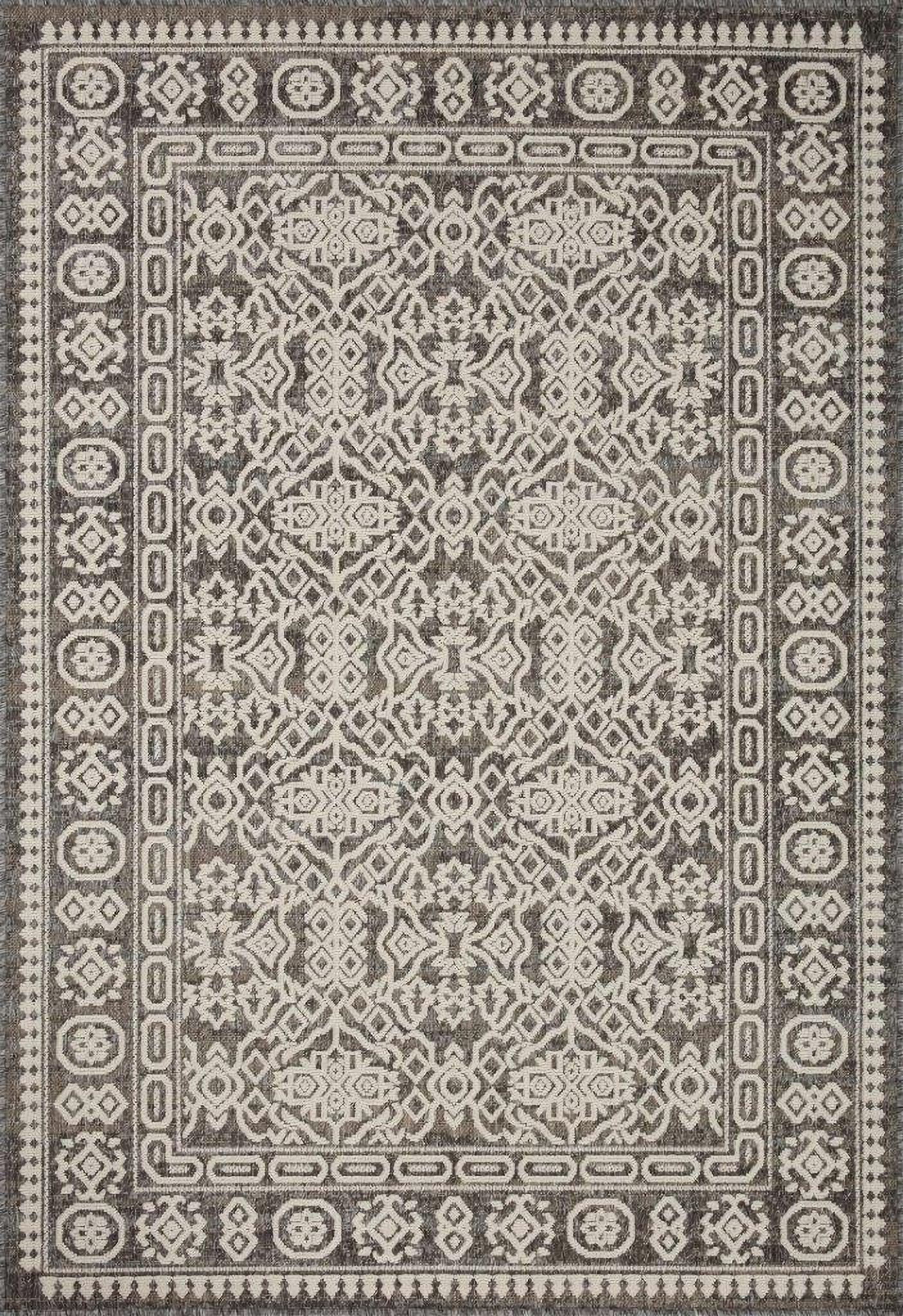 Loloi II Rainier Pebble and Ivory 18" x 18" Sample Rug by Loloi Rugs ...