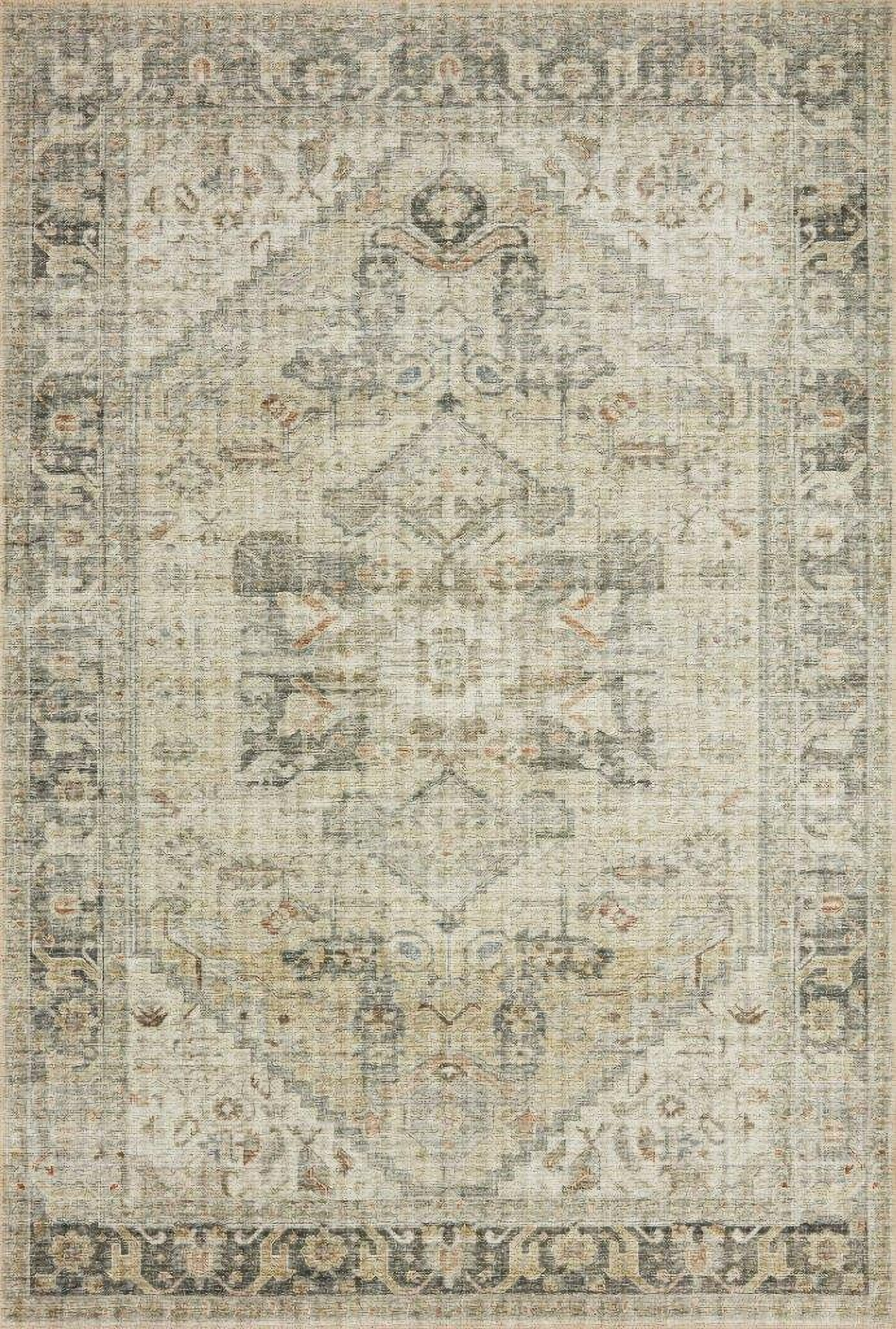 Loloi II Skye Natural and Sand 6' x 6' Round Area Rug by Loloi Rugs ...