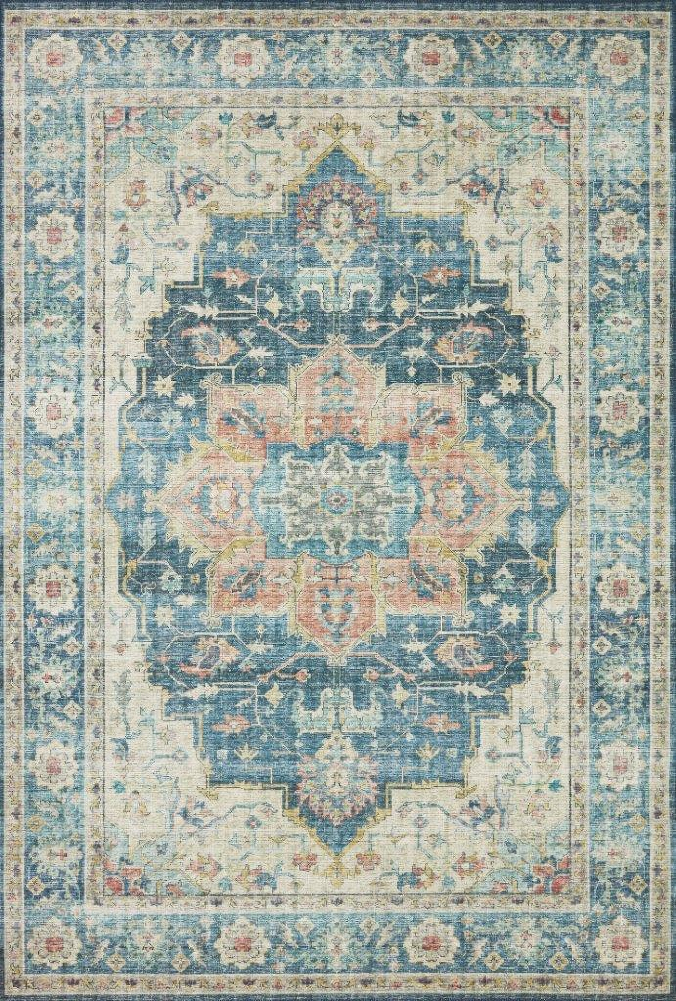 Loloi II Skye Ocean and Multi 2'-6" x 10'-0" Runner Rug by Loloi Rugs ...