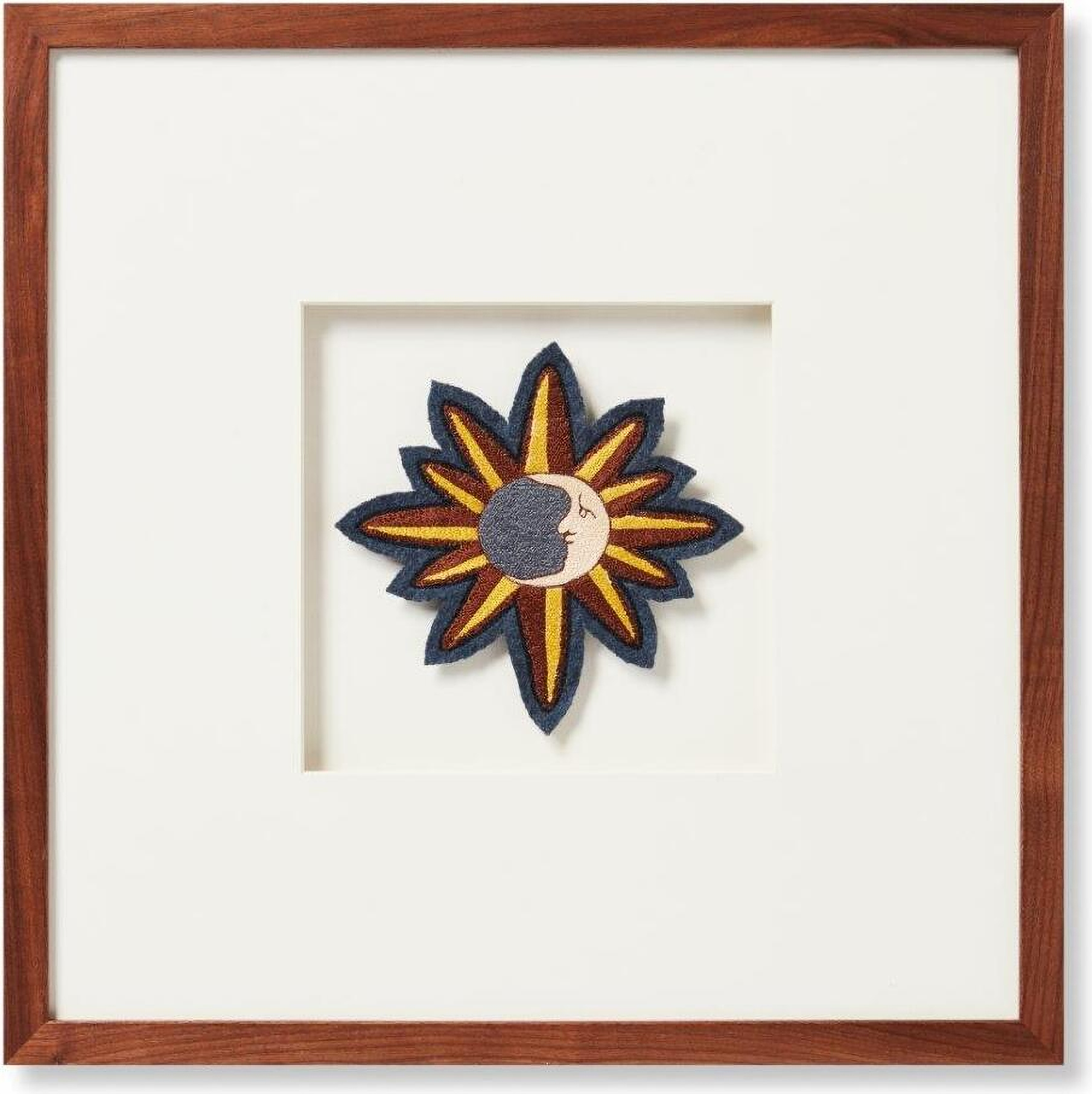 Loloi Mystic Patch Blue and Brown 1'-4" x 1'-4" Wall Art by Loloi Rugs ...