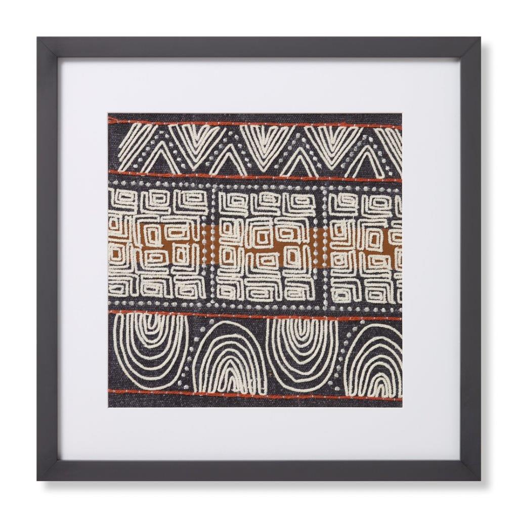 Loloi Rain Forest Blue and Rust 2'-2" x 2'-2" Wall Art by Loloi Rugs ...