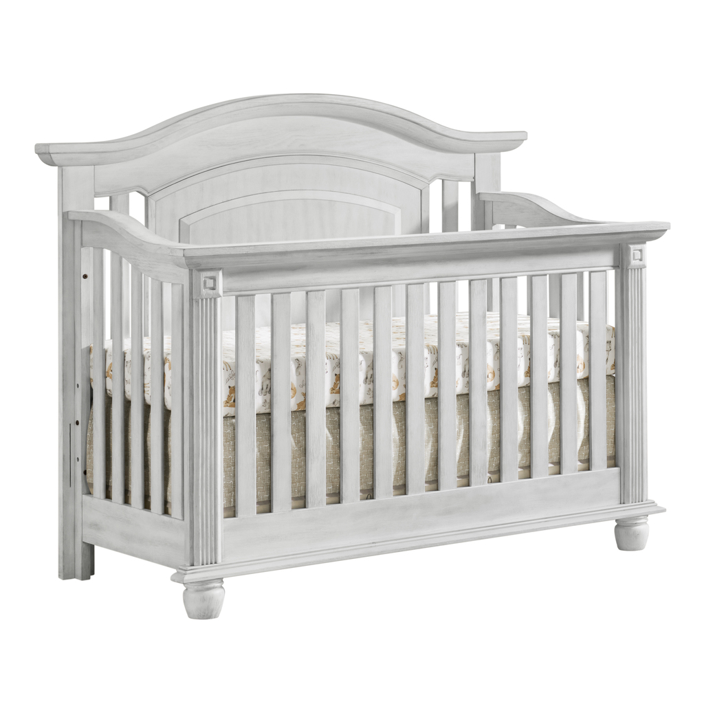 London Lane 4 In 1 Convertible Crib In Vintage White by Oxford Baby ...