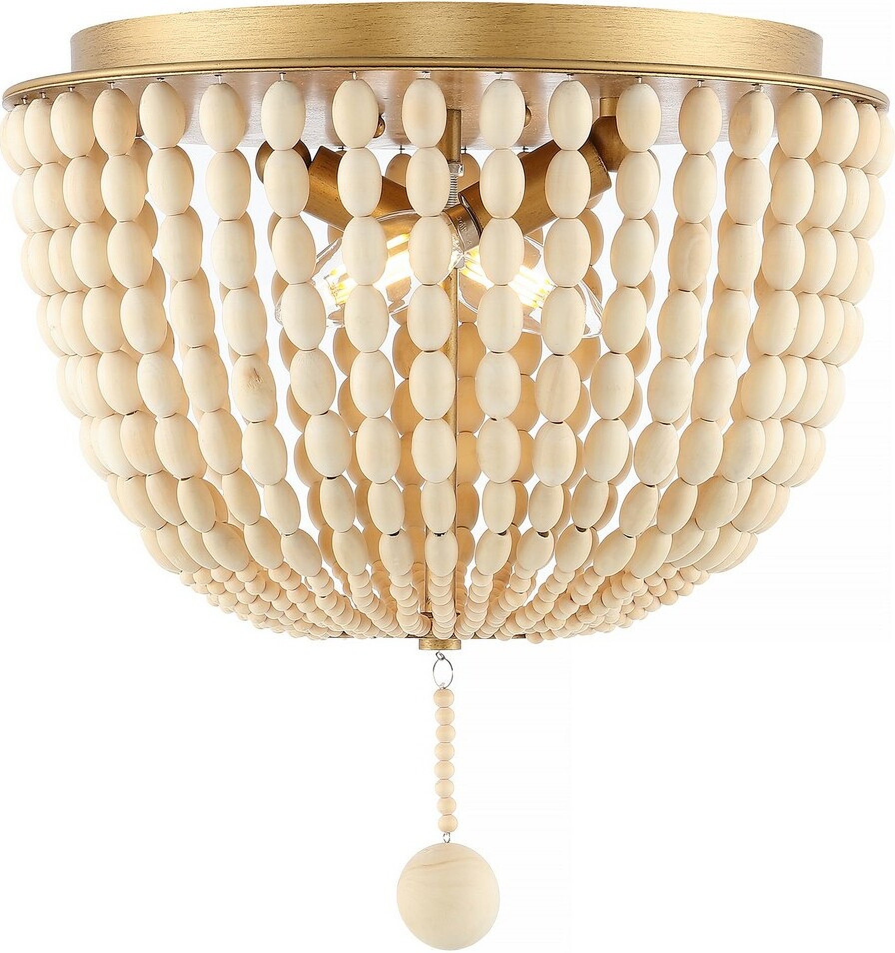 Loris Flush Mount in Cream by Safavieh | 1StopBedrooms