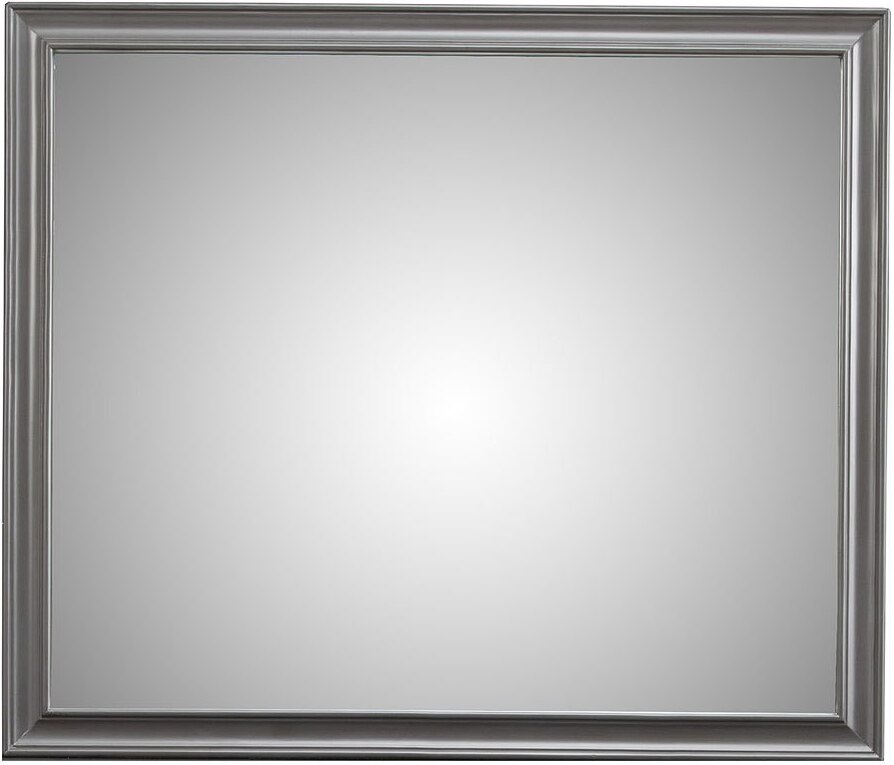 Lorraine Mirror In Dark Grey by Alpine | 1StopBedrooms