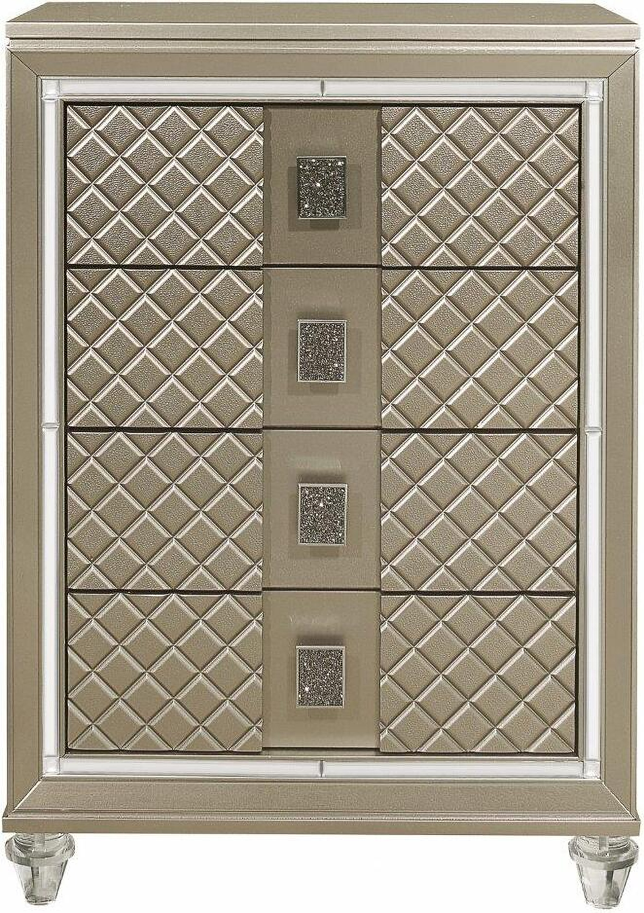 Loudon Champagne Metallic Chest by Homelegance | 1StopBedrooms