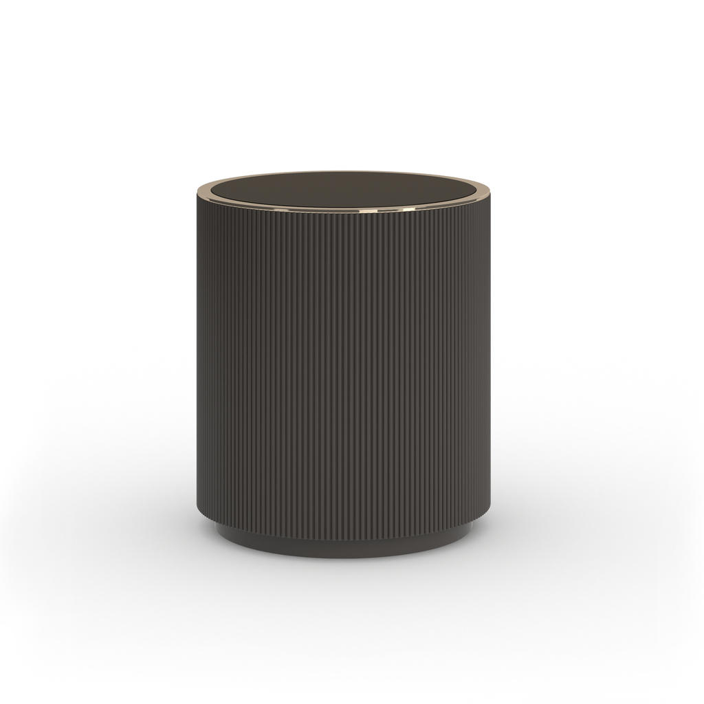 Love Round End Table In Brown by Caracole | 1StopBedrooms