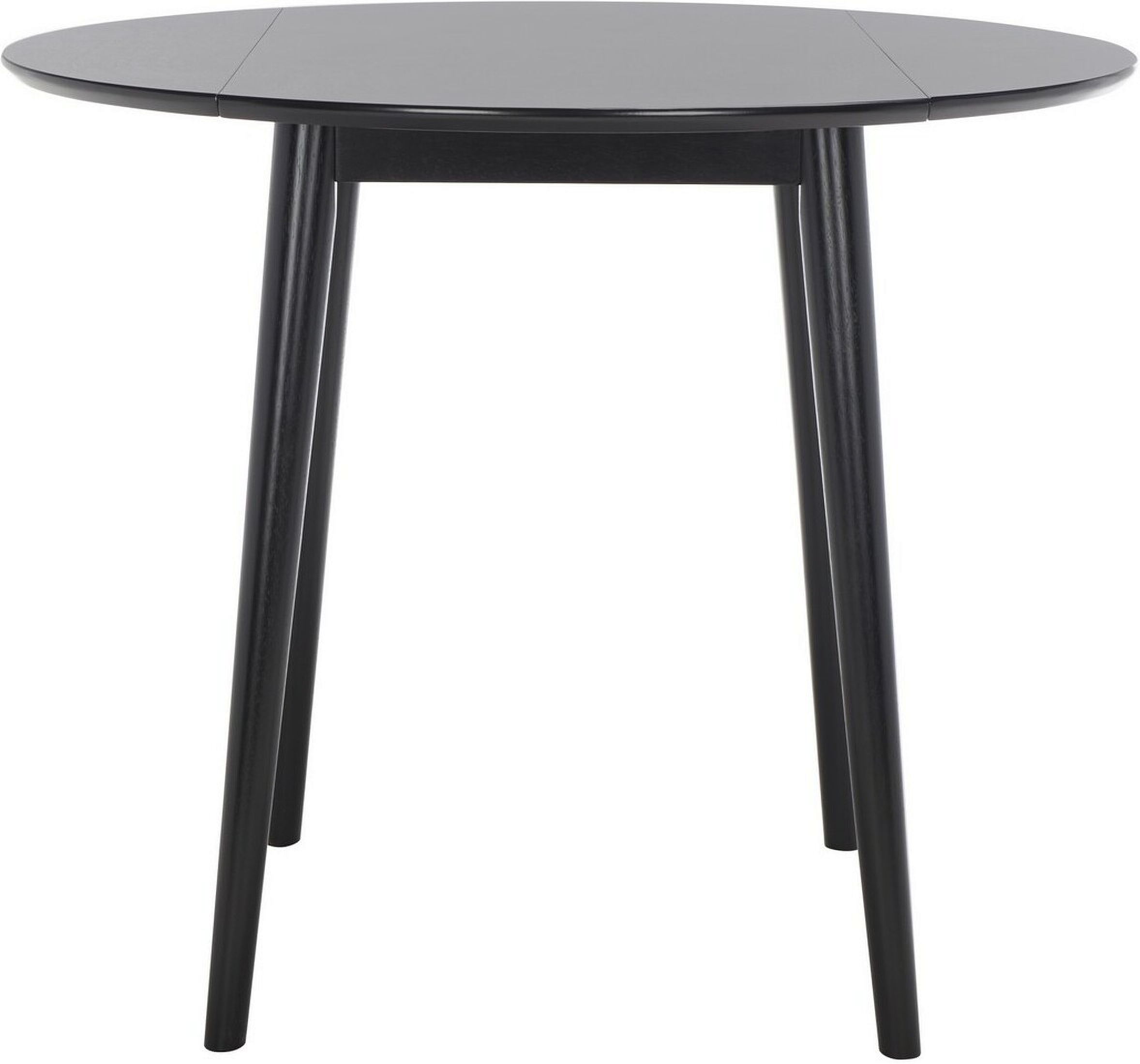 Lovell Folding Round Dining Table in Black by Safavieh | 1StopBedrooms