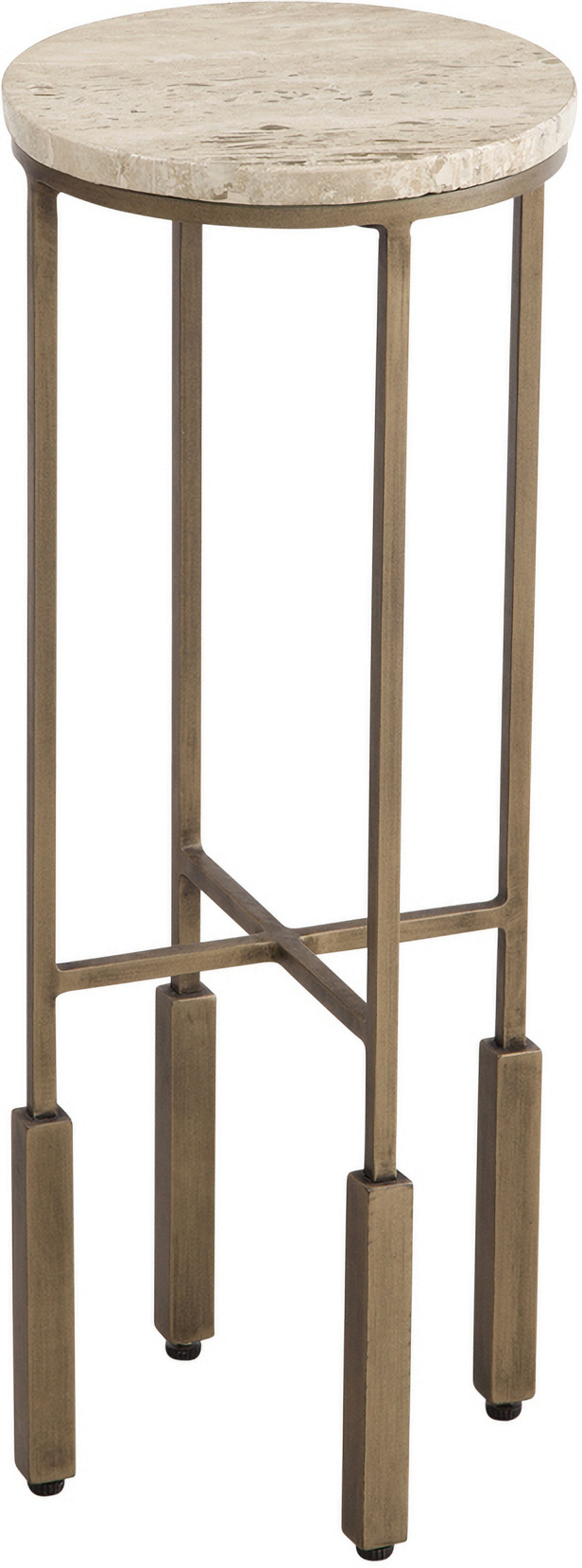 Lucia Accent Table In Antique Brass by Bassett Mirror Company ...