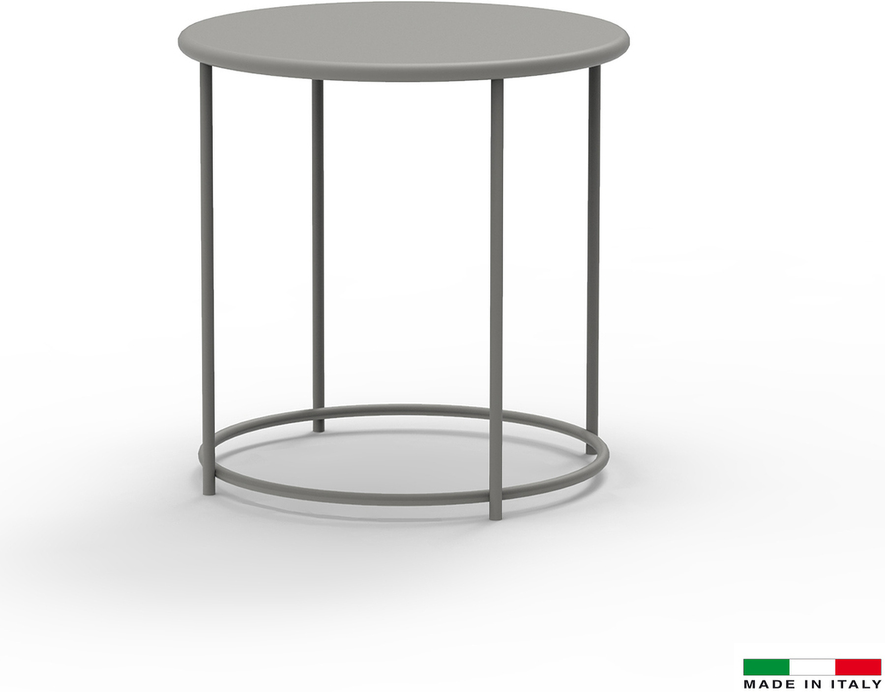 Lucy 17 Inch Round Coffee Table In Mud Grey by Bellini Modern Living ...