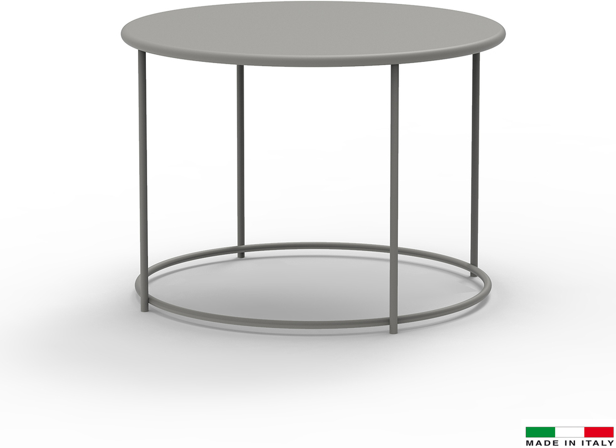 Lucy 24 Inch Round Coffee Table In Mud Grey by Bellini Modern Living ...