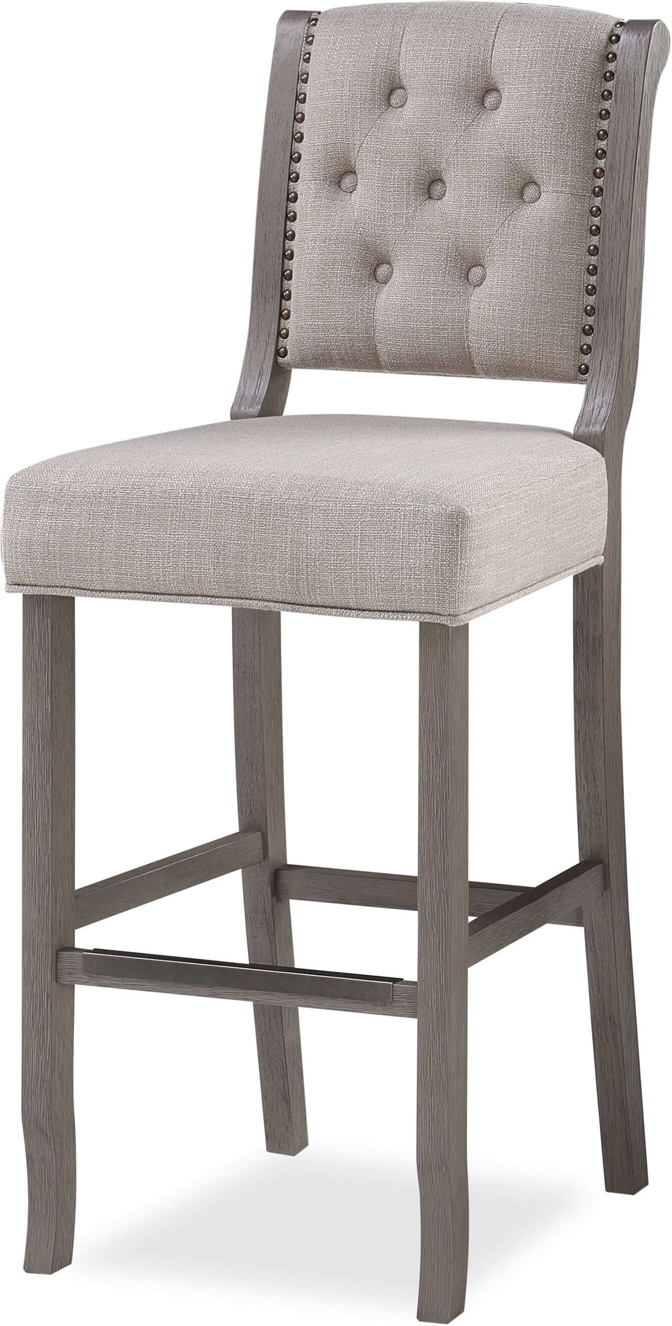Luxe 30 Inch Stool In Gray by American Woodcrafters | 1StopBedrooms