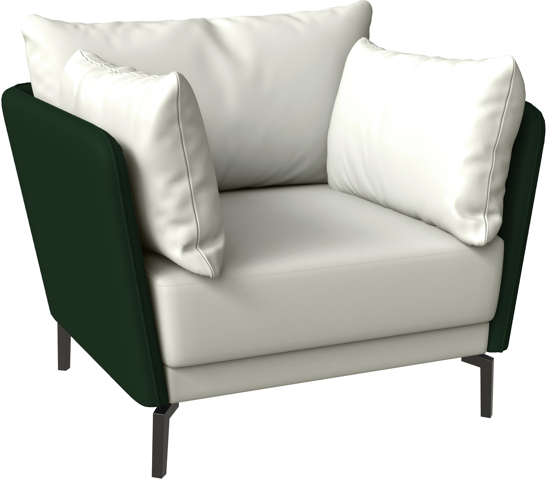 Luxify Single Seater Sofa In Grey by LeisureMod | 1StopBedrooms