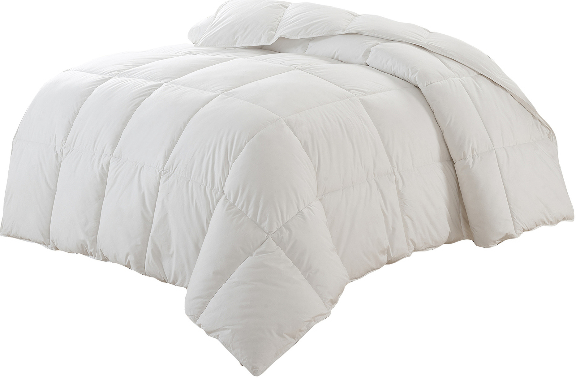 Luxury Goose Down Medium Warmth Twin Comforter In White by AC Pacific | 1StopBedrooms