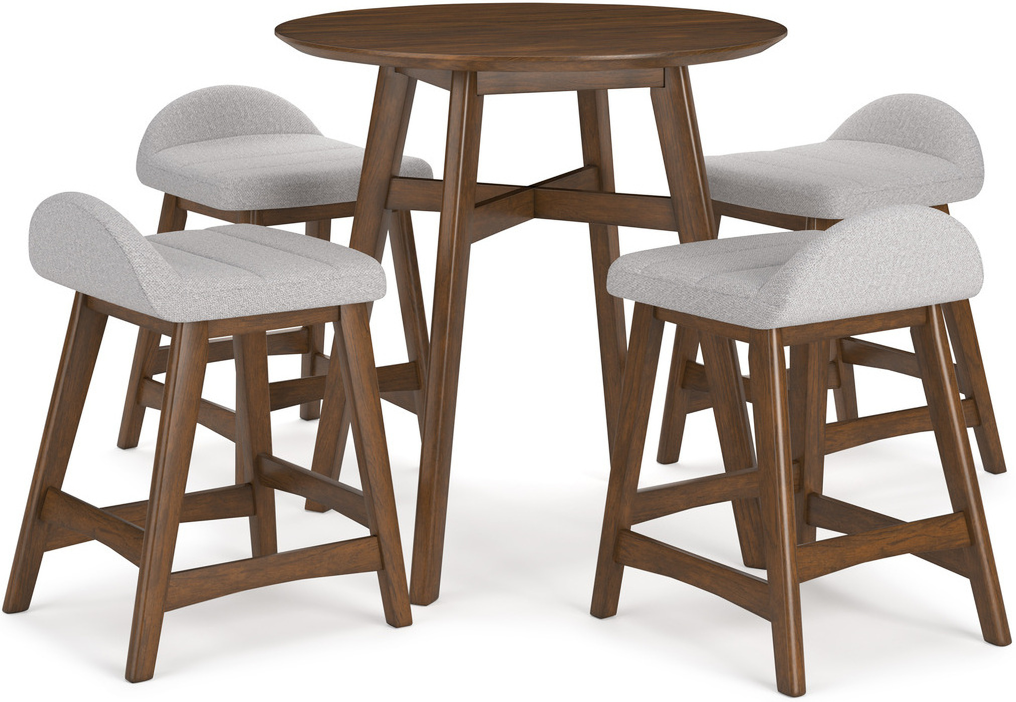 Lyncott Counter Height Dining Set With Light Gray Chairs by Ashley ...