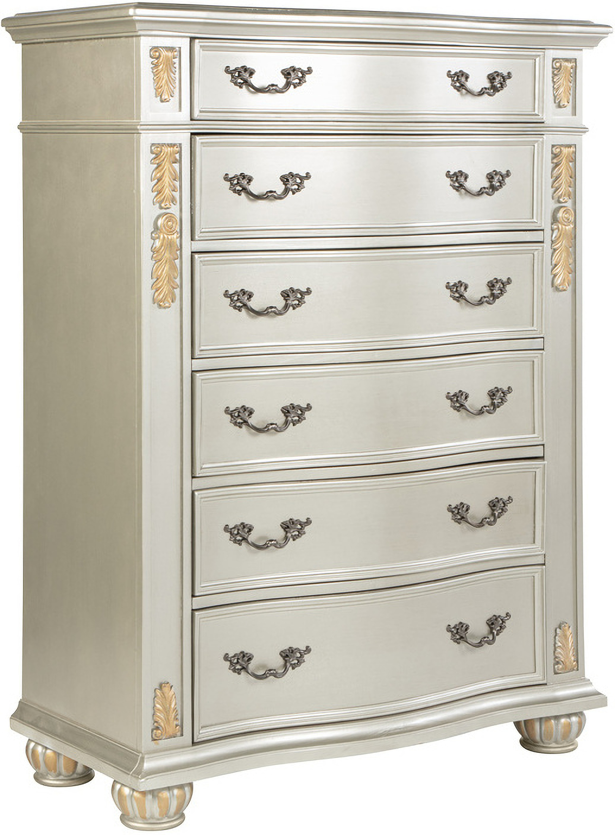 Lyon Chest In Silver Champagne by Glory | 1StopBedrooms