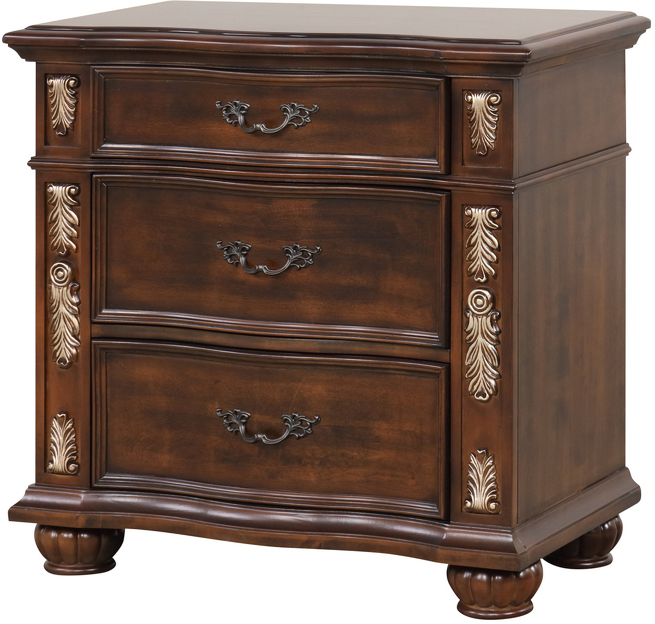 Lyon Nightstand In Cherry by Glory | 1StopBedrooms