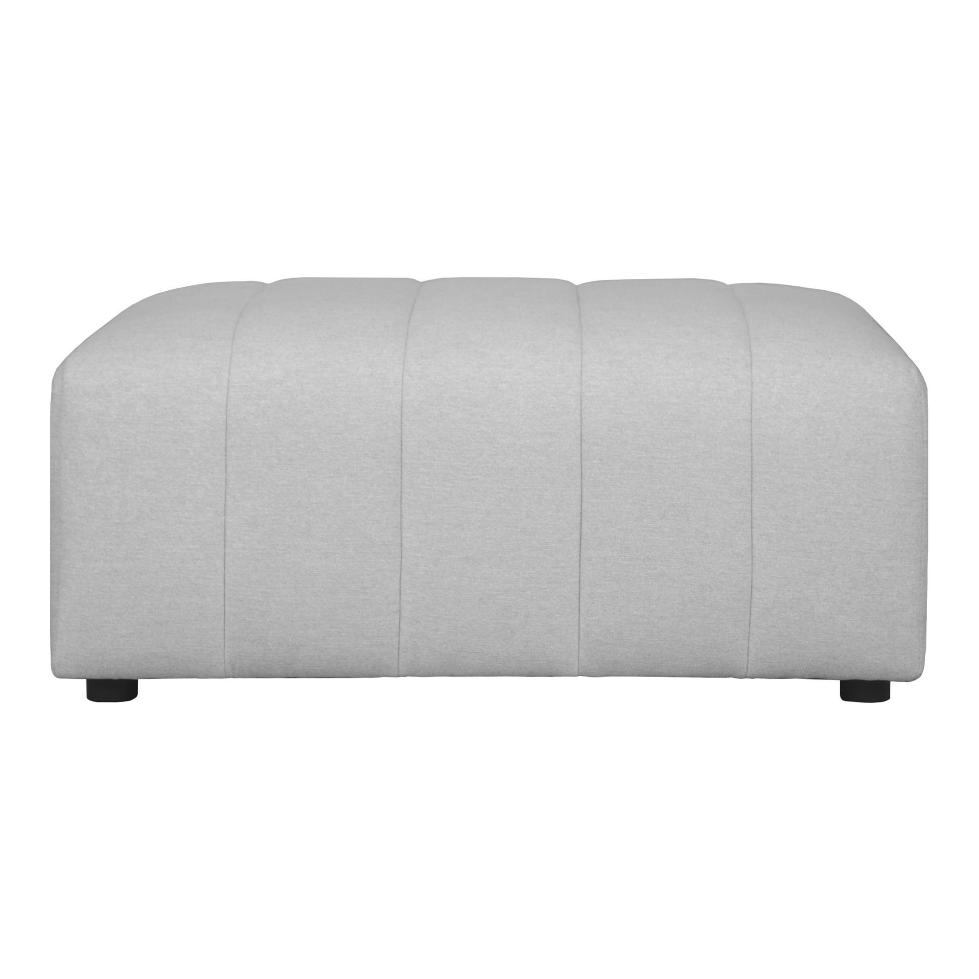 Lyric Ottoman In Oatmeal by Moes Home | 1StopBedrooms