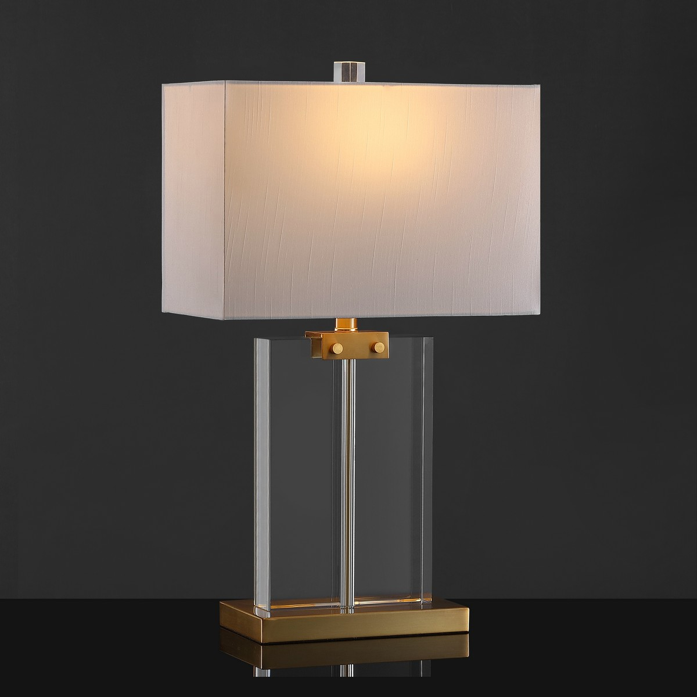 Maddock Crystal Table Lamp In Clear and Gold by Safavieh Couture ...