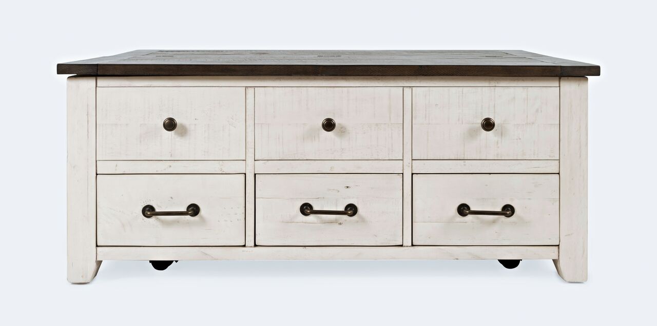 Madison County 48 Inch Harris Lift Top Coffee Table In Vintage White by ...