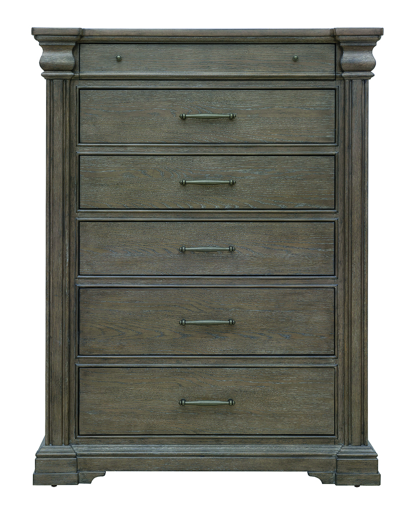 Madison Ridge Brown 6 Drawer Chest In Natural Bark by Pulaski ...