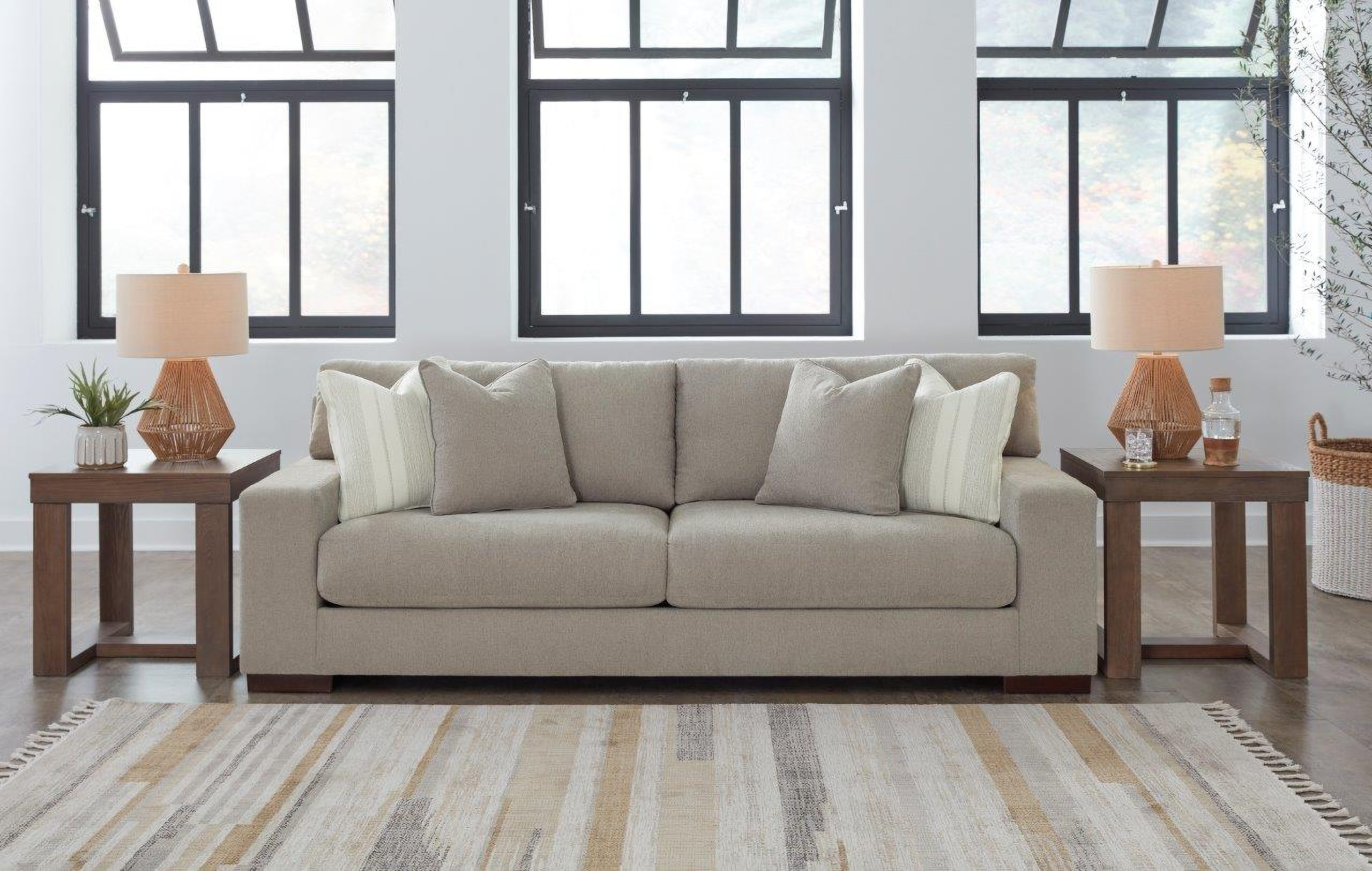 Maggie Sofa In Flax by Ashley Furniture | 1StopBedrooms