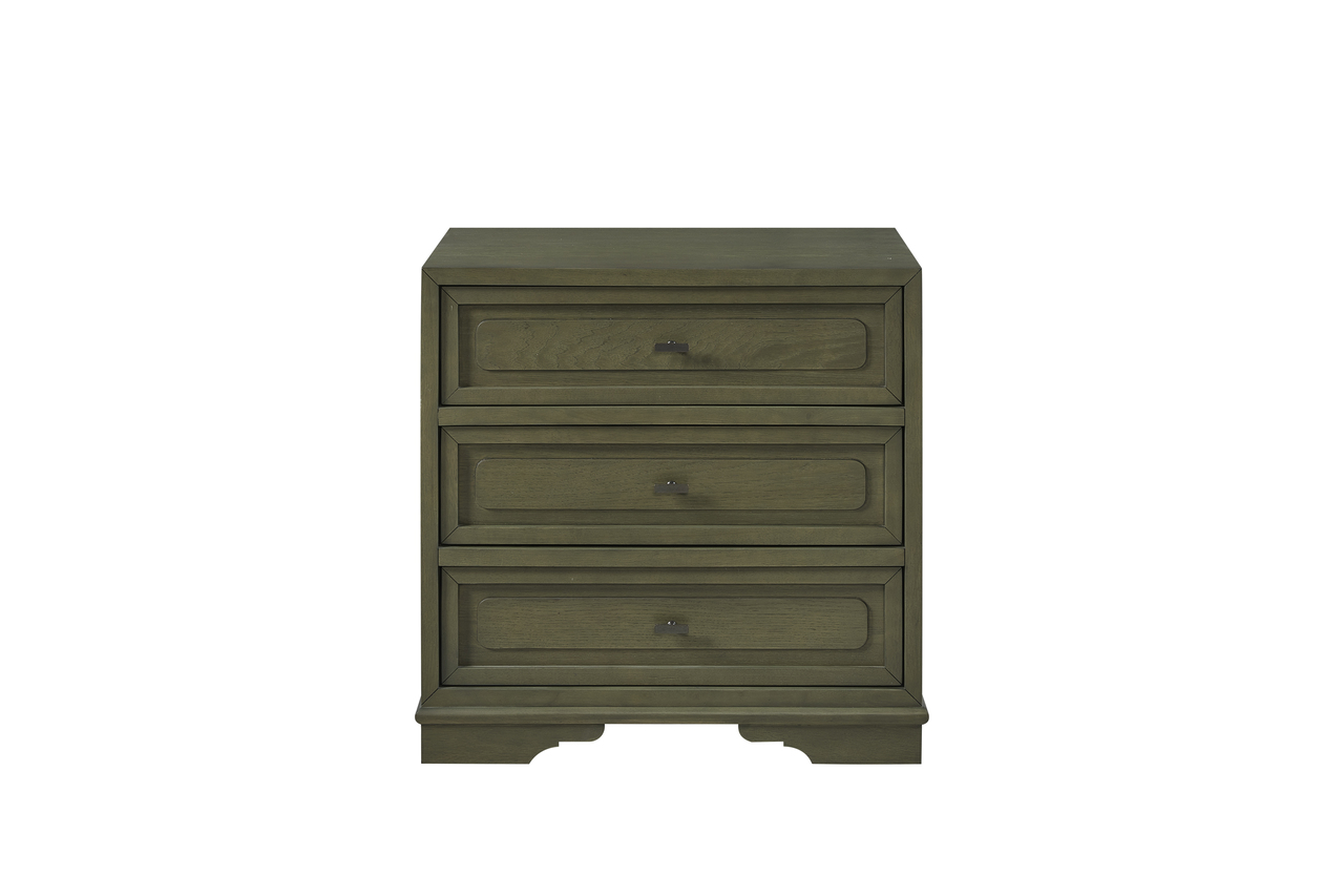 Magnolia 3 Drawer Nightstand In Pistachio by Bernell | 1StopBedrooms