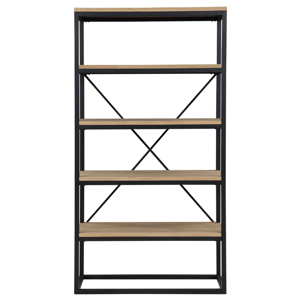 Magnolia Bookcase In Black by Steve Silver | 1StopBedrooms