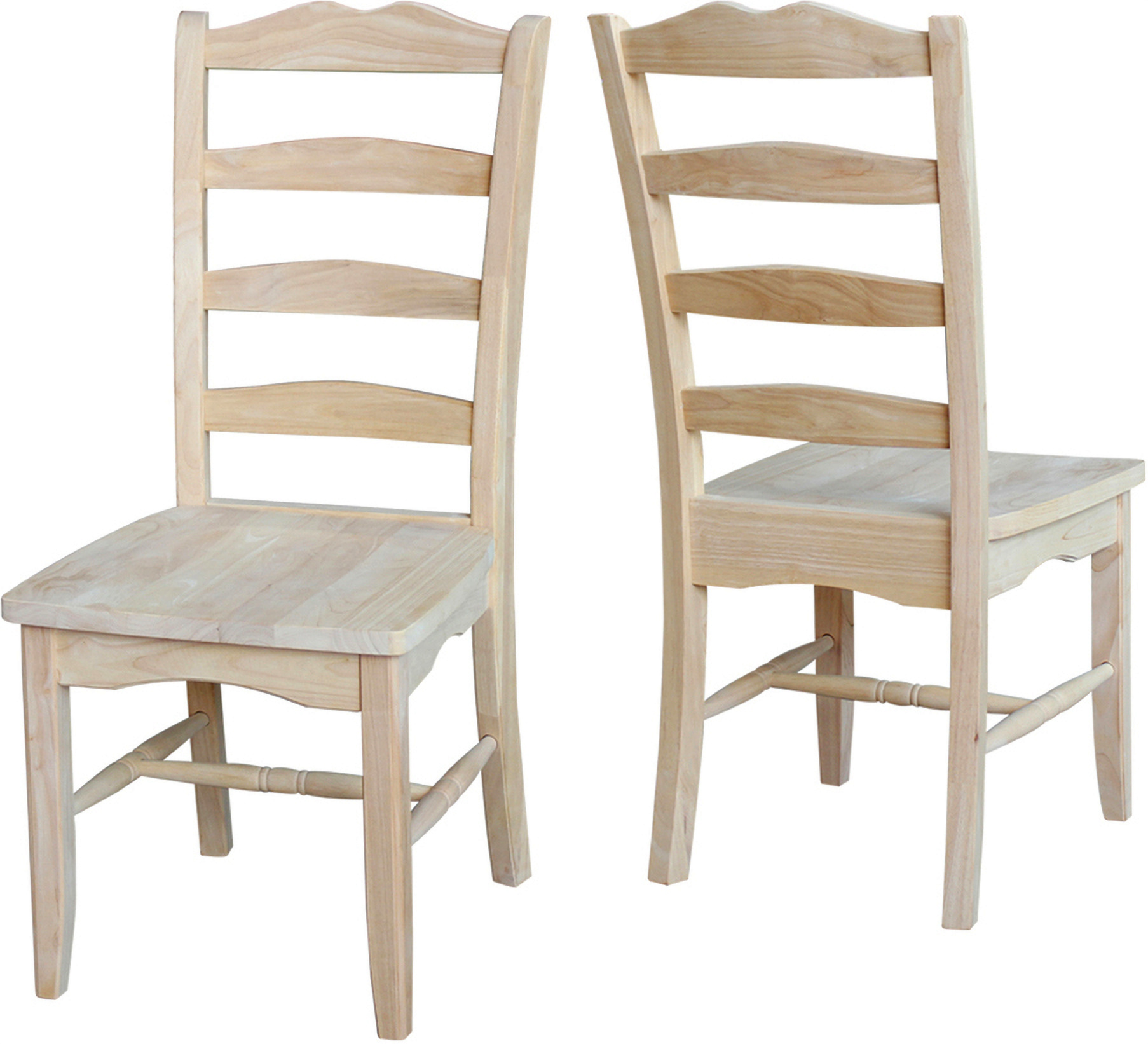 Magnolia Dining Chairs Set of 2 In Unfinished by International Concepts ...